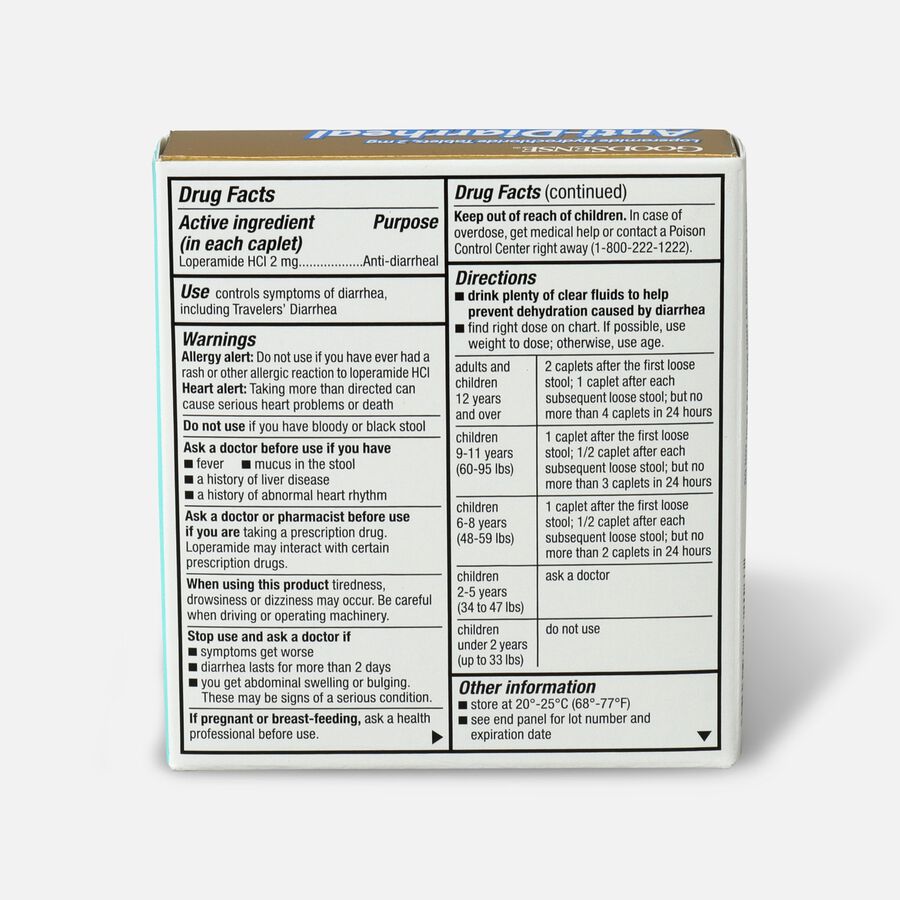 GoodSense® Loperamide HCl 2 mg Anti-Diarrheal Tablets, 12 ct