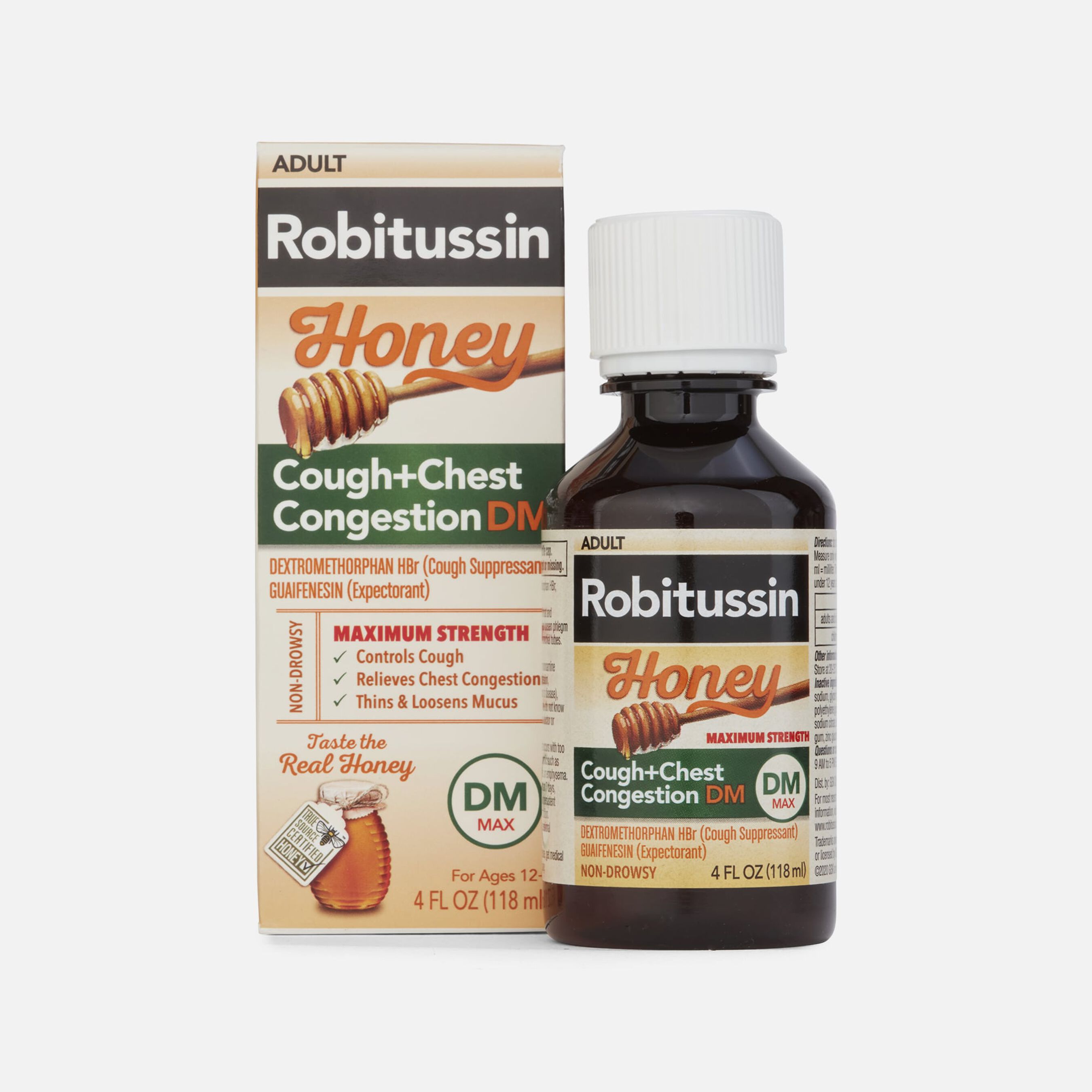 HSA Eligible Robitussin Honey Maximum Strength Cough & Chest Congestion ...