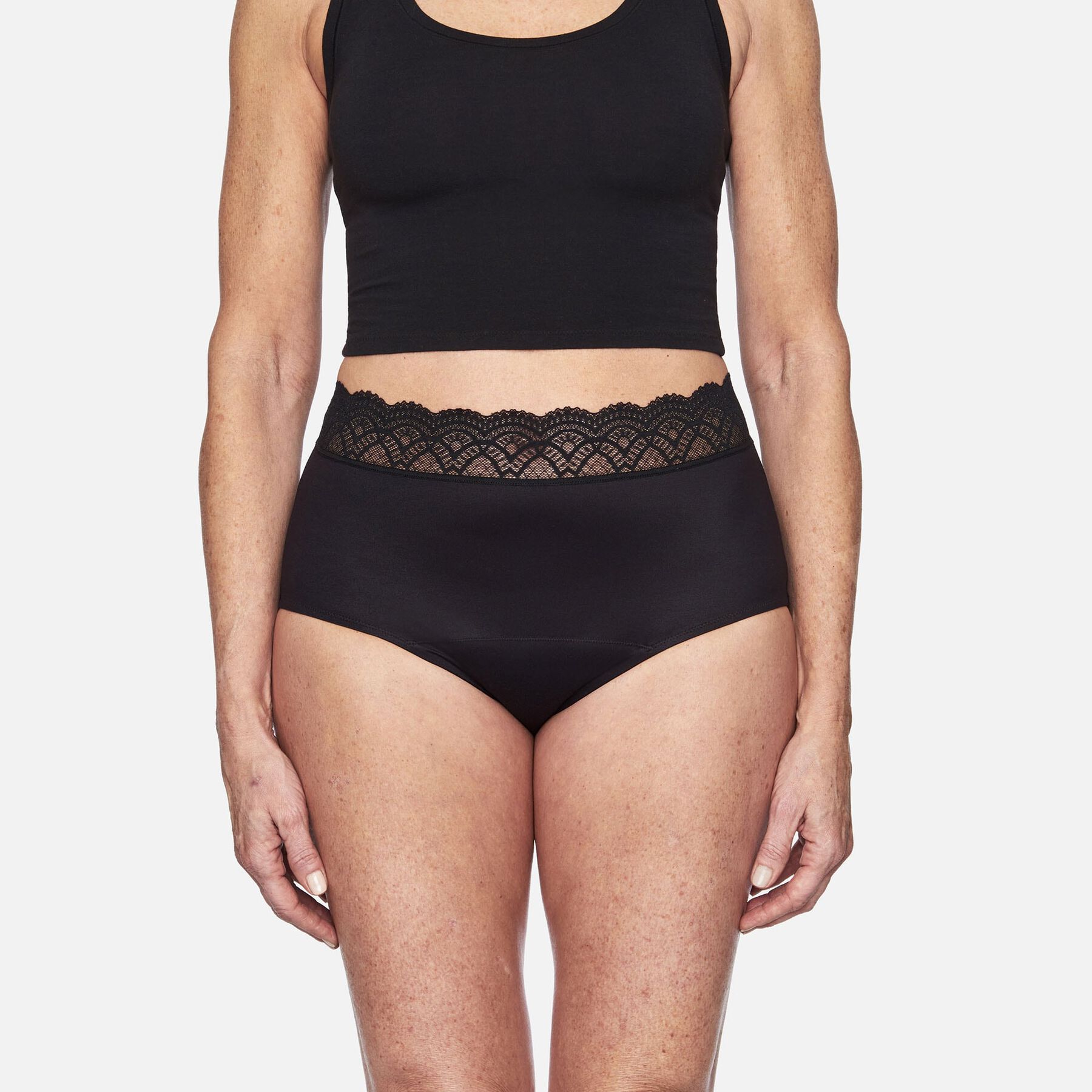 HSA Eligible Thinx For All Leaks Signature Lace Very Light Hi-Waist Incontinence Underwear ...