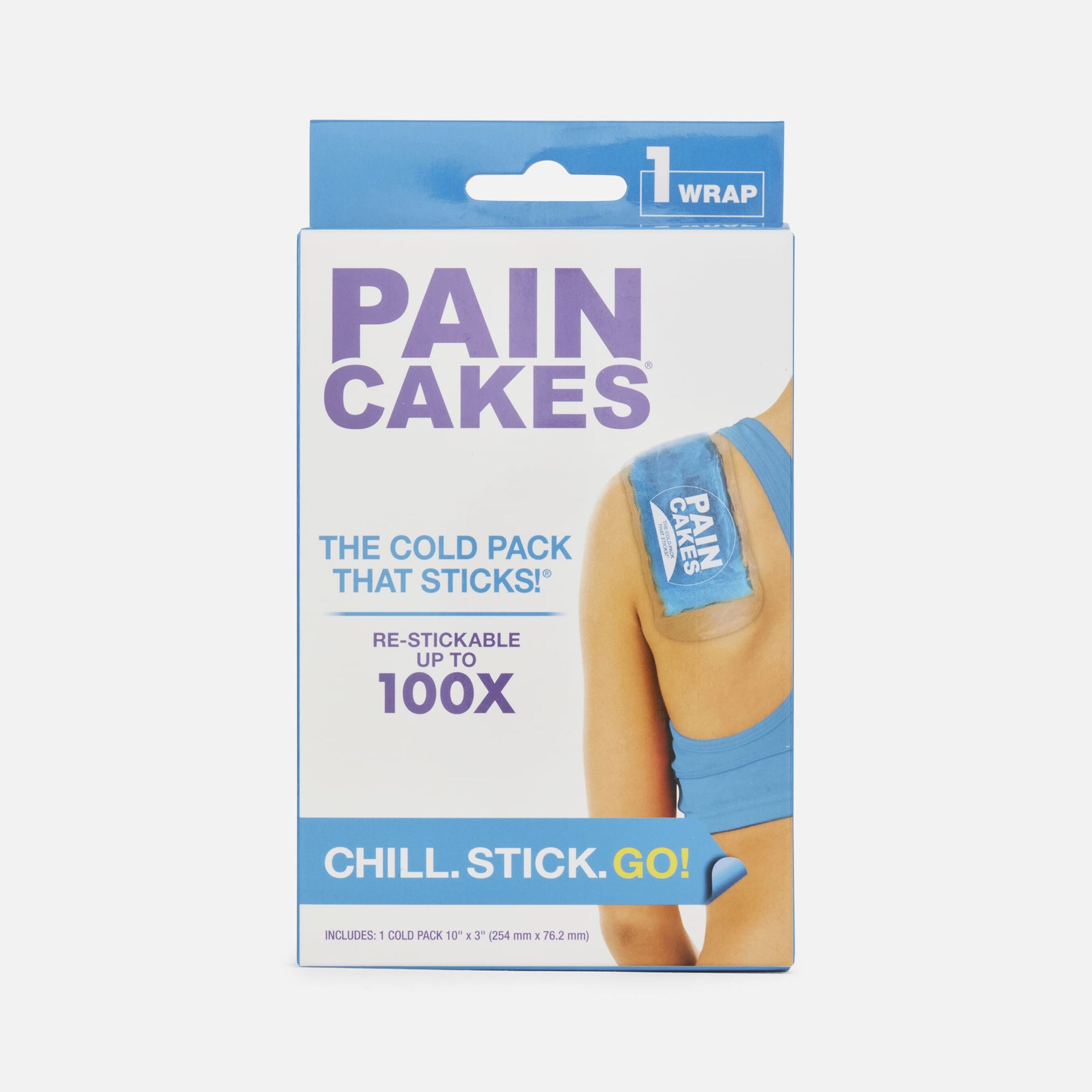 HSA Eligible PAINCAKES Cold Wrap, 10ʺL x 3ʺH, Blue | HSA Eligible