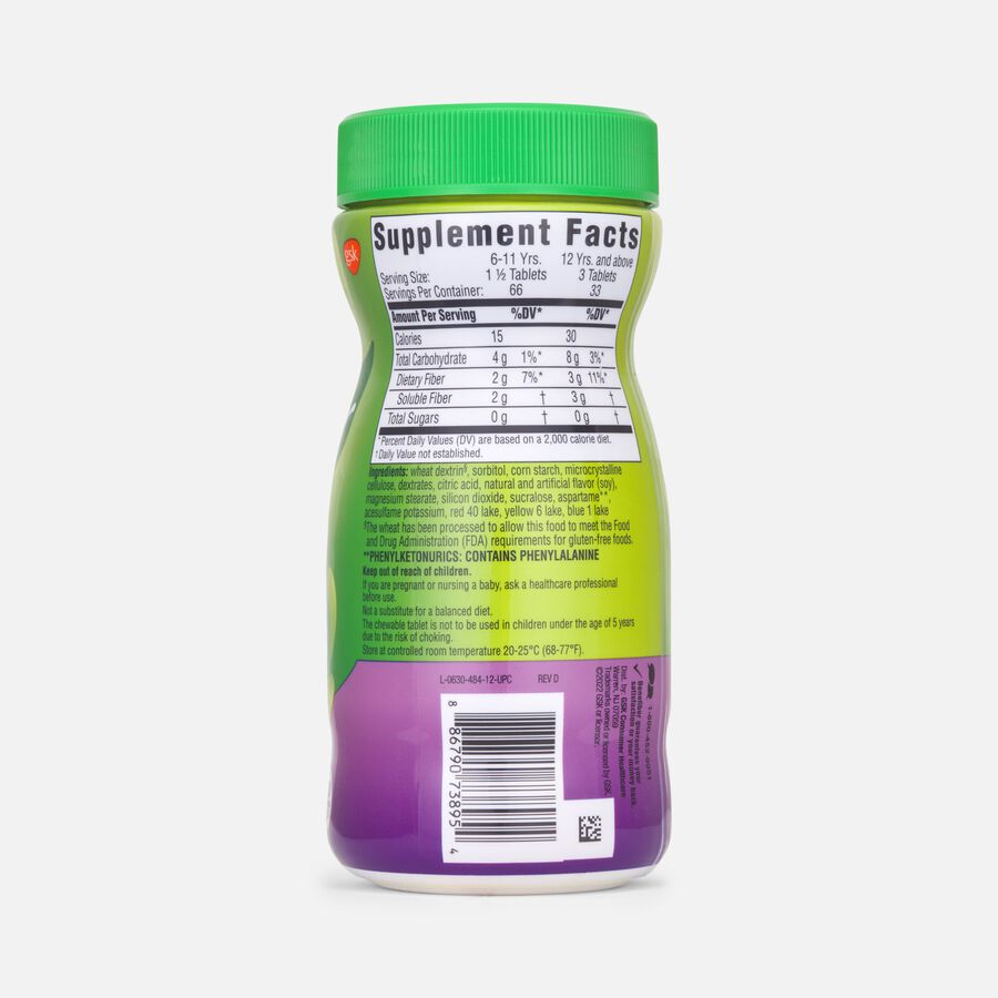 HSA Eligible Benefiber Chewable Prebiotic Fiber Supplement Tablets for ...