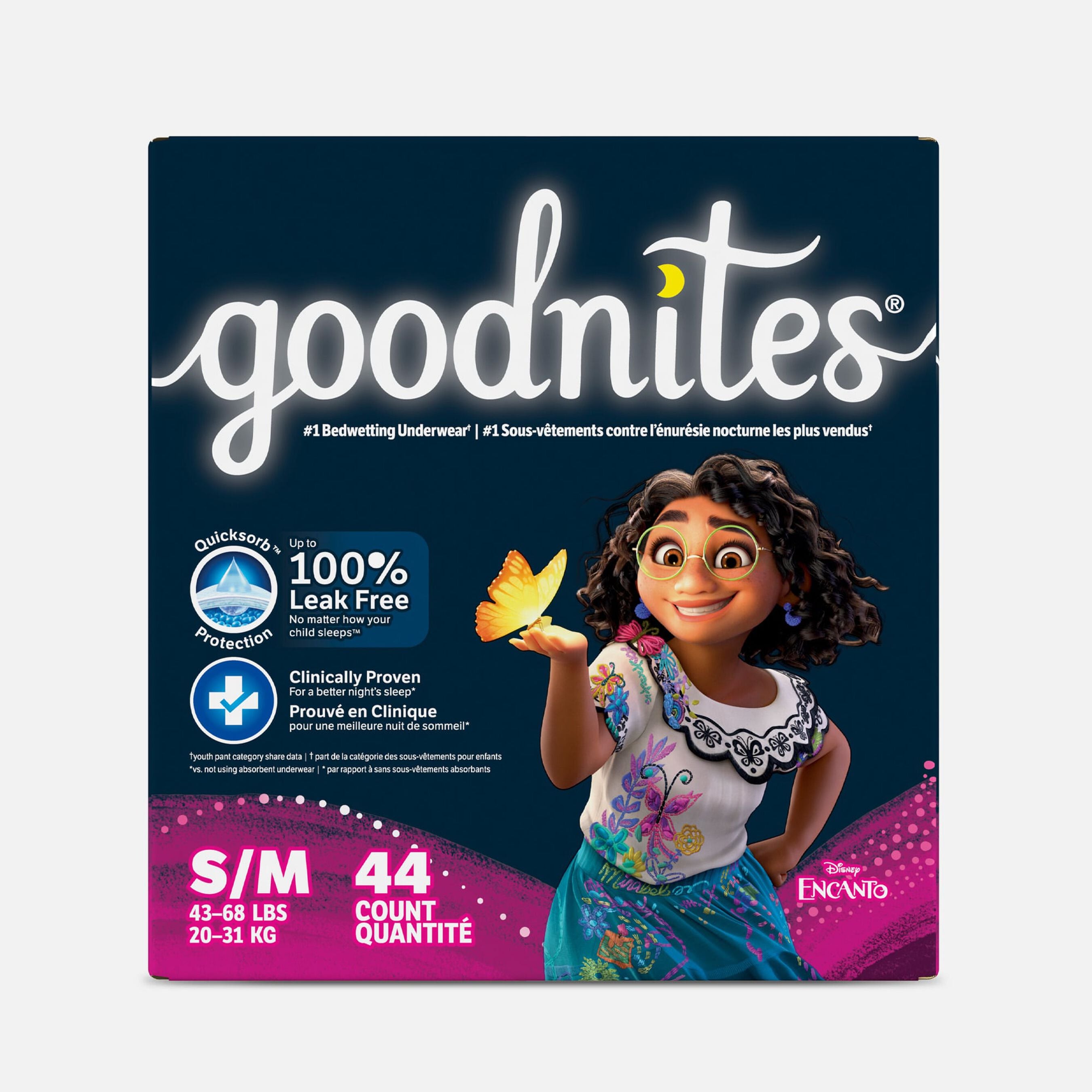 HSA Eligible Goodnites Girls' Nighttime Bedwetting Underwear, S/M (43 ...