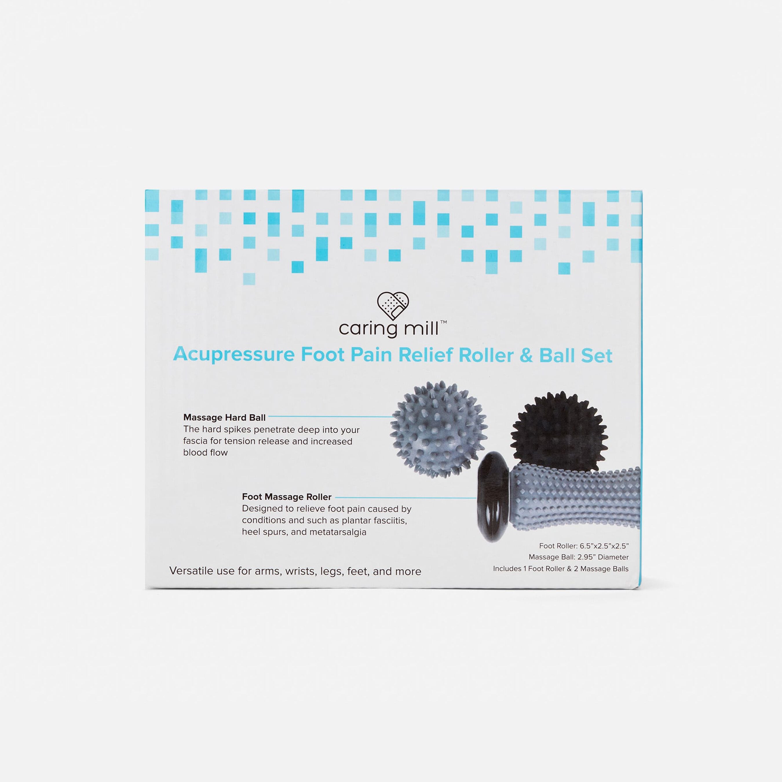 HSA Eligible Caring Mill™ Acupressure Foot Pain Relief Roller & Ball ...