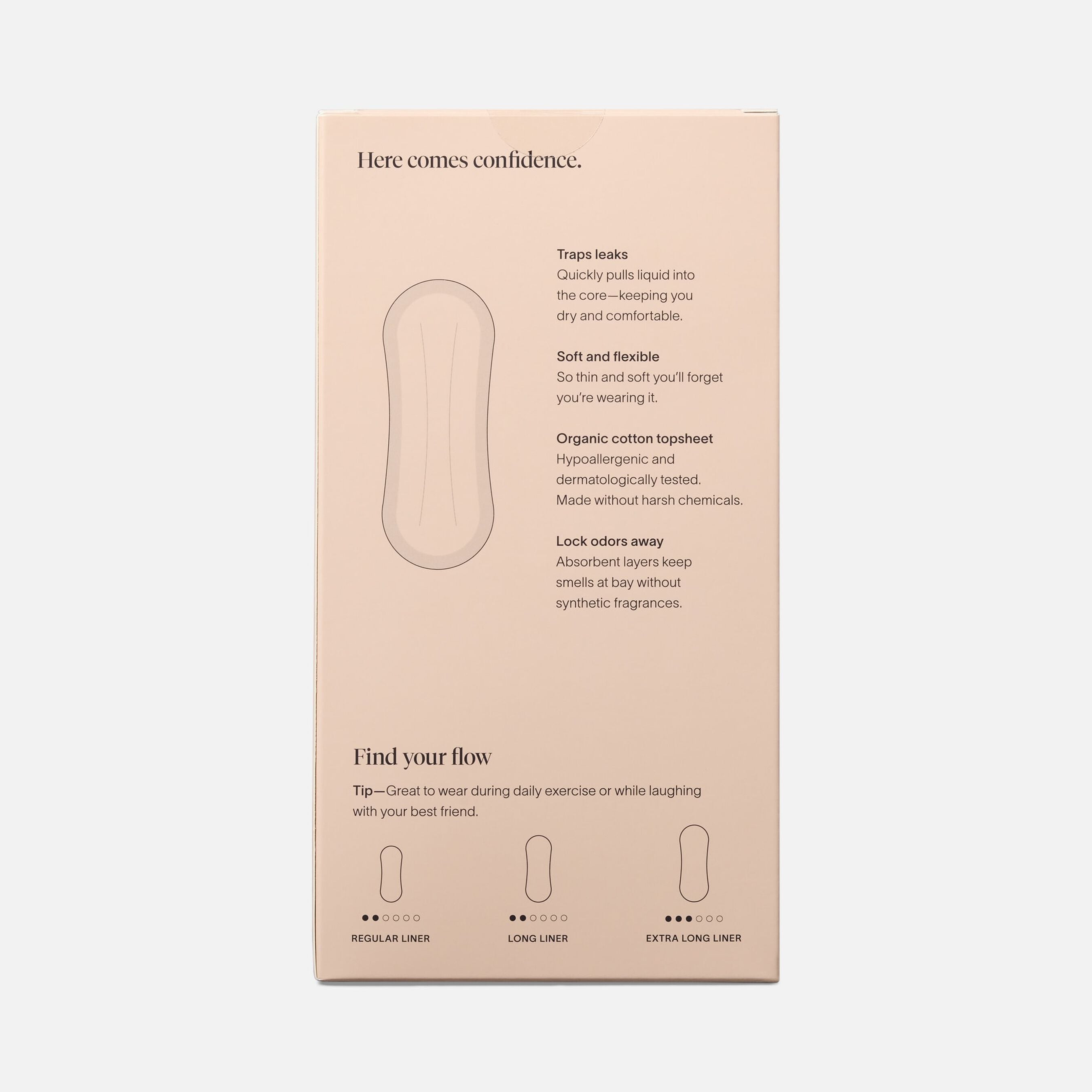 HSA Eligible Cora Organic Bladder Long Liners, 30 ct. | HSA Eligible