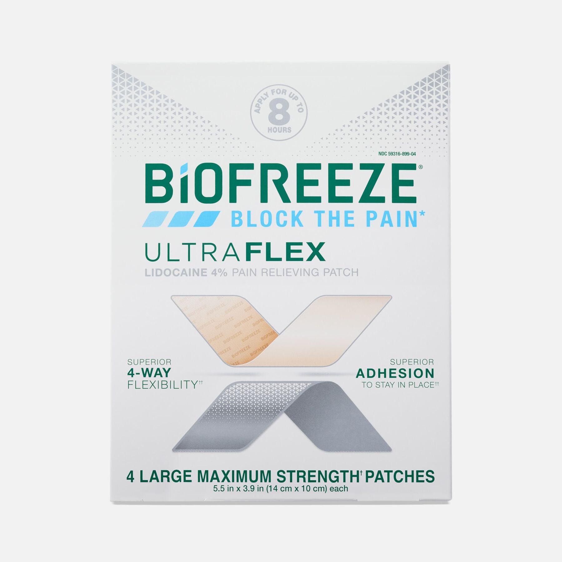 HSA Eligible Biofreeze® Ultraflex Maximum Strength Pain Relief Patches ...