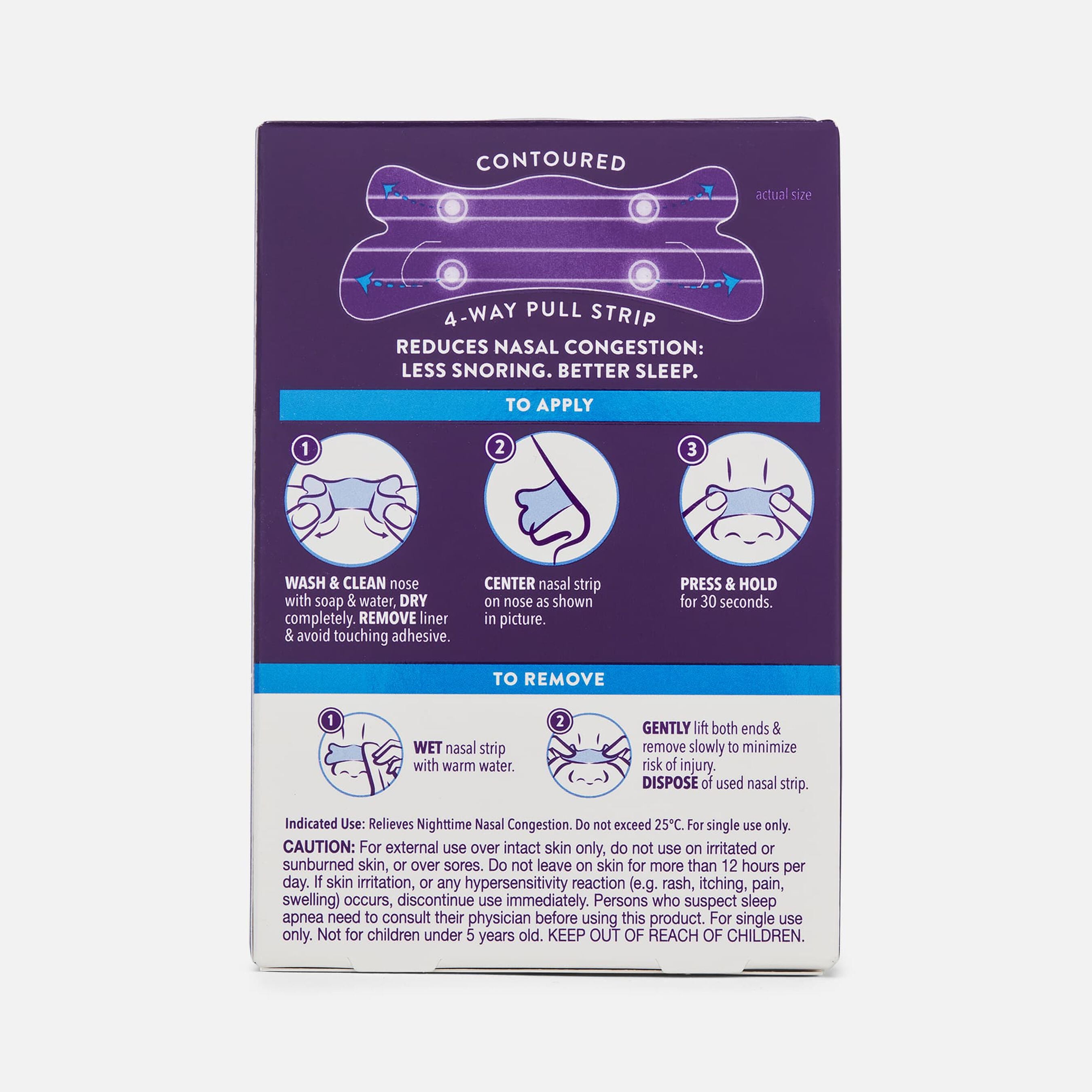 HSA Eligible Vicks ZzzQuil Sleep Ultra Nasal Strips, Clear, 26 ct ...