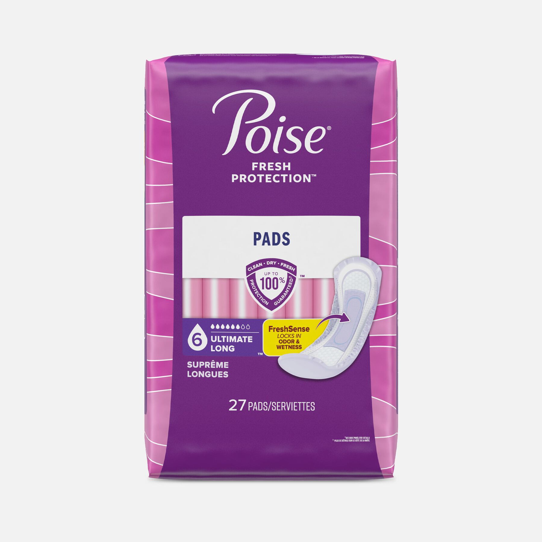 HSA Eligible Poise Incontinence Pads, Ultimate Long, 27 ct. | HSA Eligible