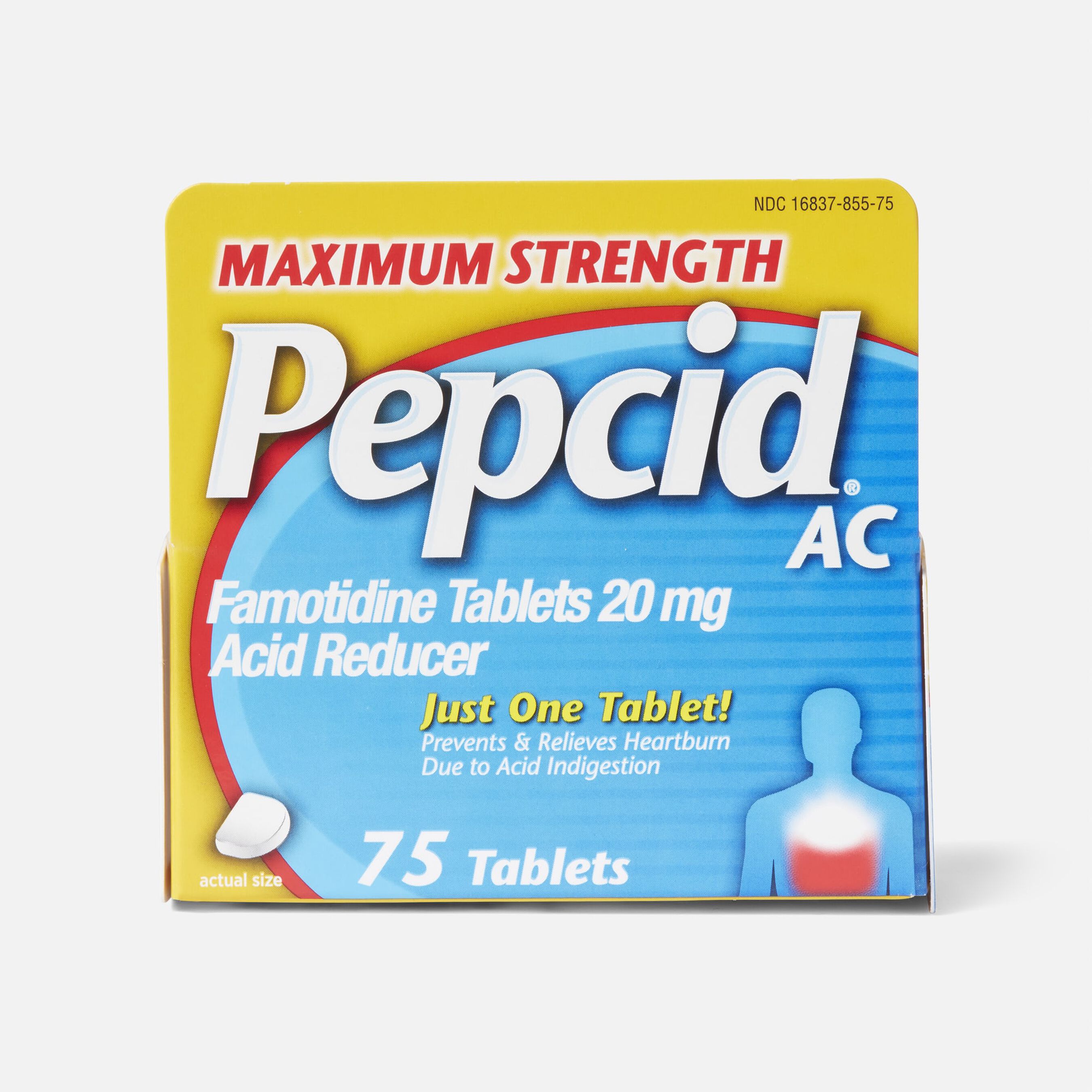 Pepcid AC Acid Reducer Maximum Strength Tablets, 75 ct