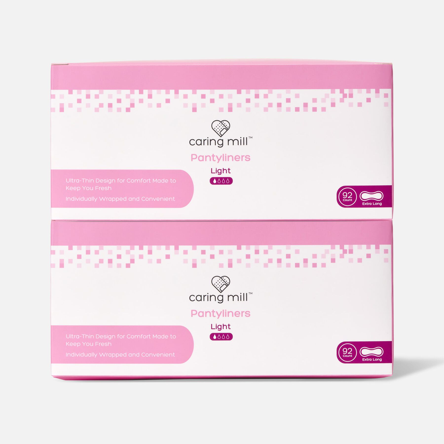 HSA Eligible Caring Mill™ Extra Long Daily Panty Liners, 92 ct. (2-Pack ...
