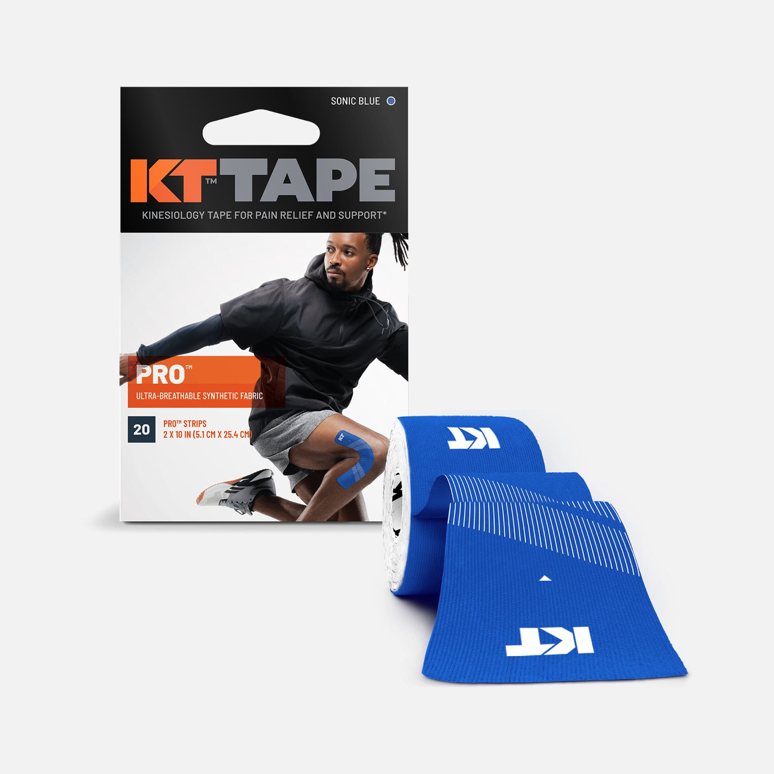 HSA Eligible KT Tape Pro Synthetic Tape - Sonic Blue, 20 ct. | HSA Eligible