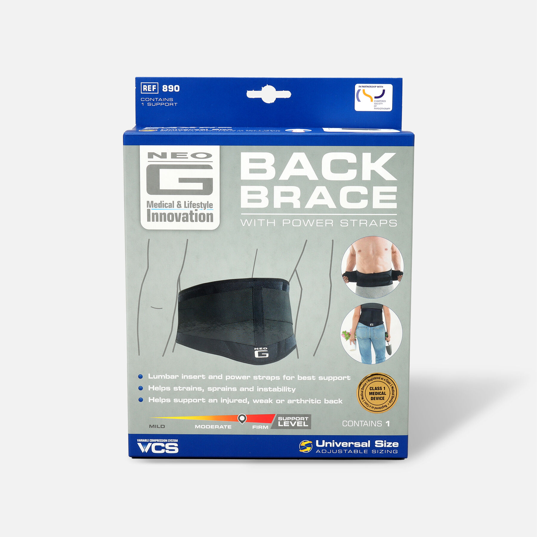 HSA Eligible Neo G Back Brace with Power Straps, One Size | HSA Eligible