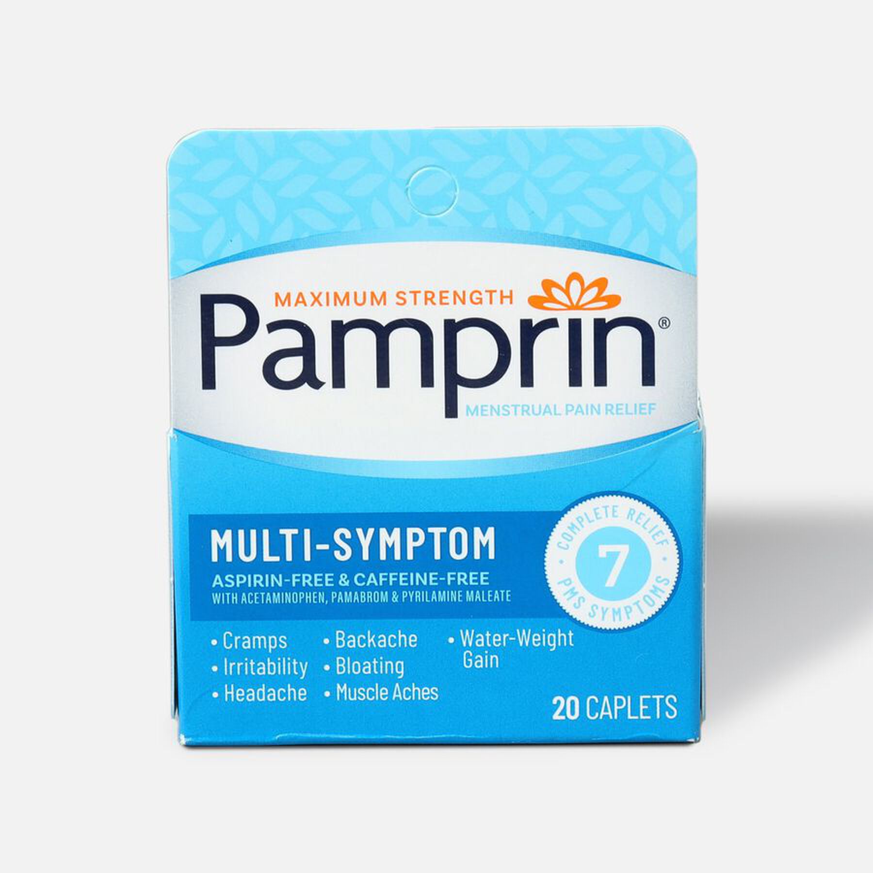HSA Eligible Pamprin Maximum Strength Multi-Symptom Menstrual Pain ...