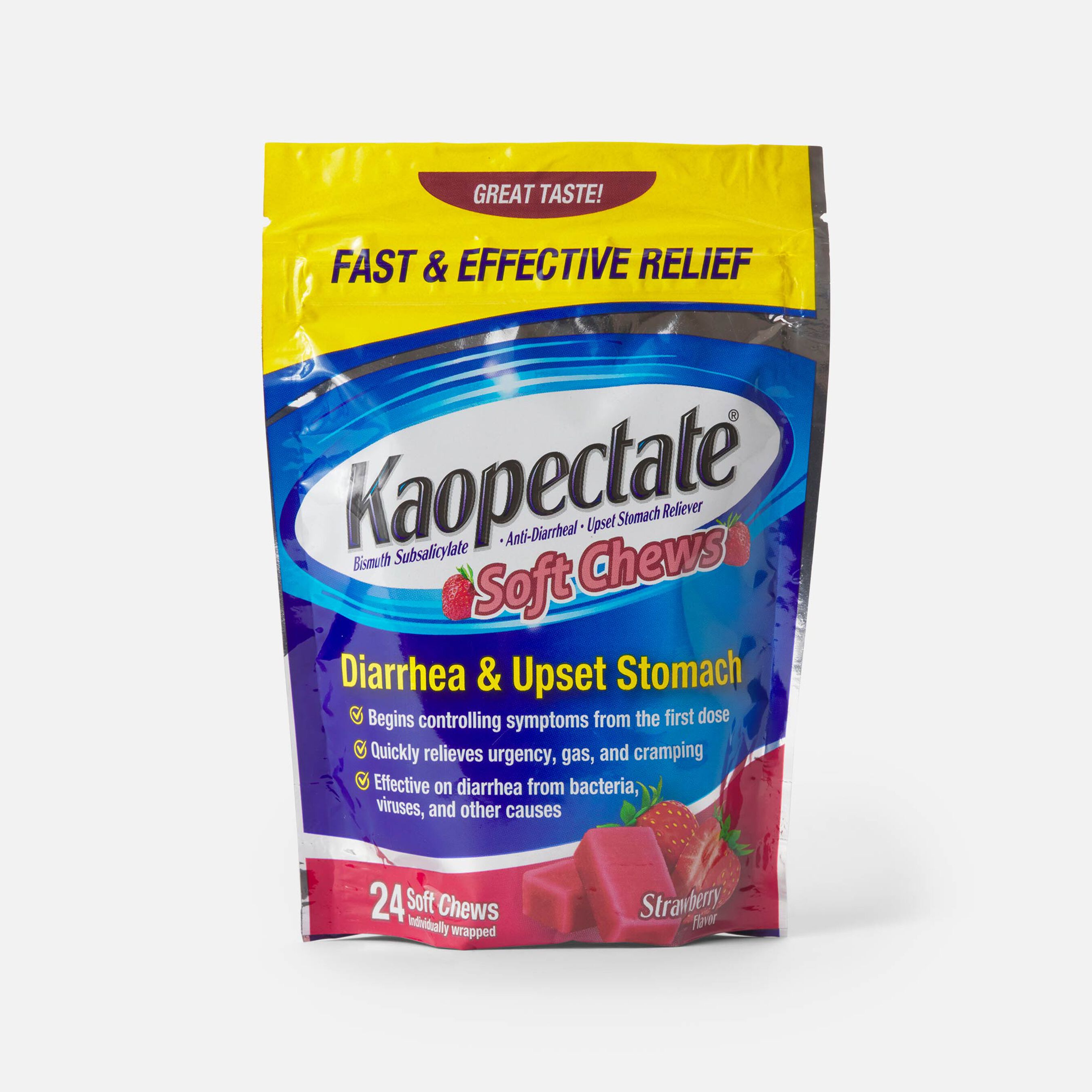 HSA Eligible Kaopectate Soft Chews, 262mg, Strawberry | HSA Eligible