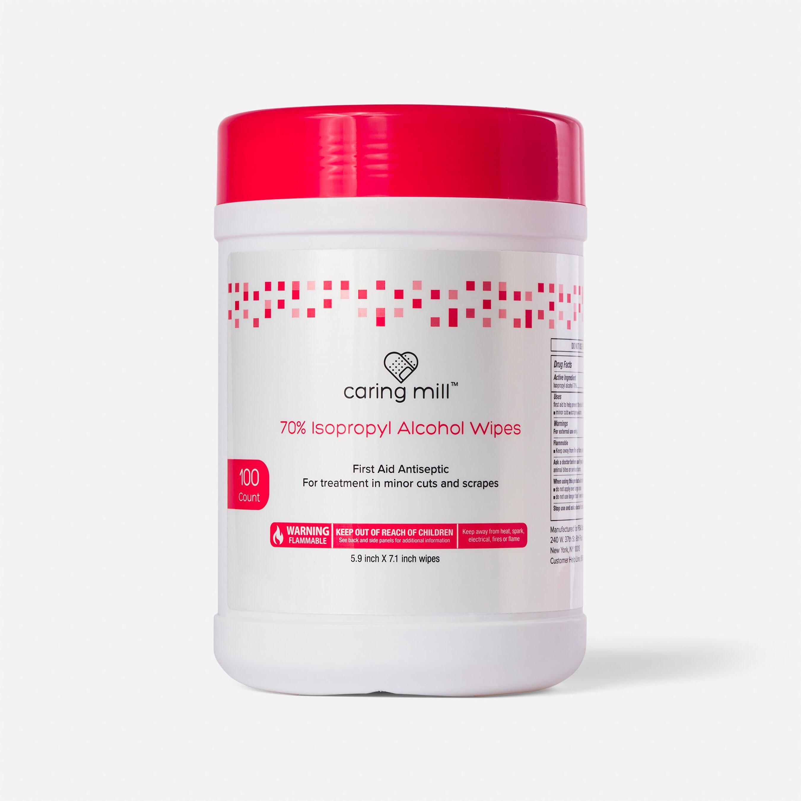 HSA Eligible Caring Mill™ Alcohol Wipes Canister, 100 ct. | HSA Eligible