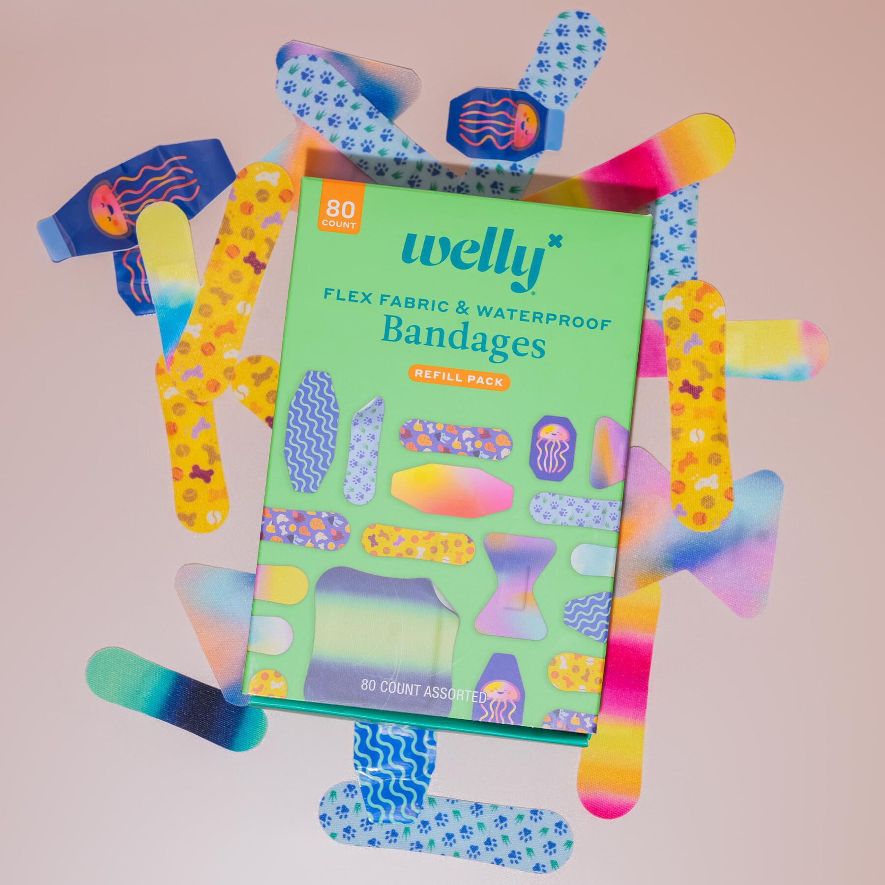 HSA Eligible Welly Bravery Bandages Family Pack Carton Assorted, 80 ct ...