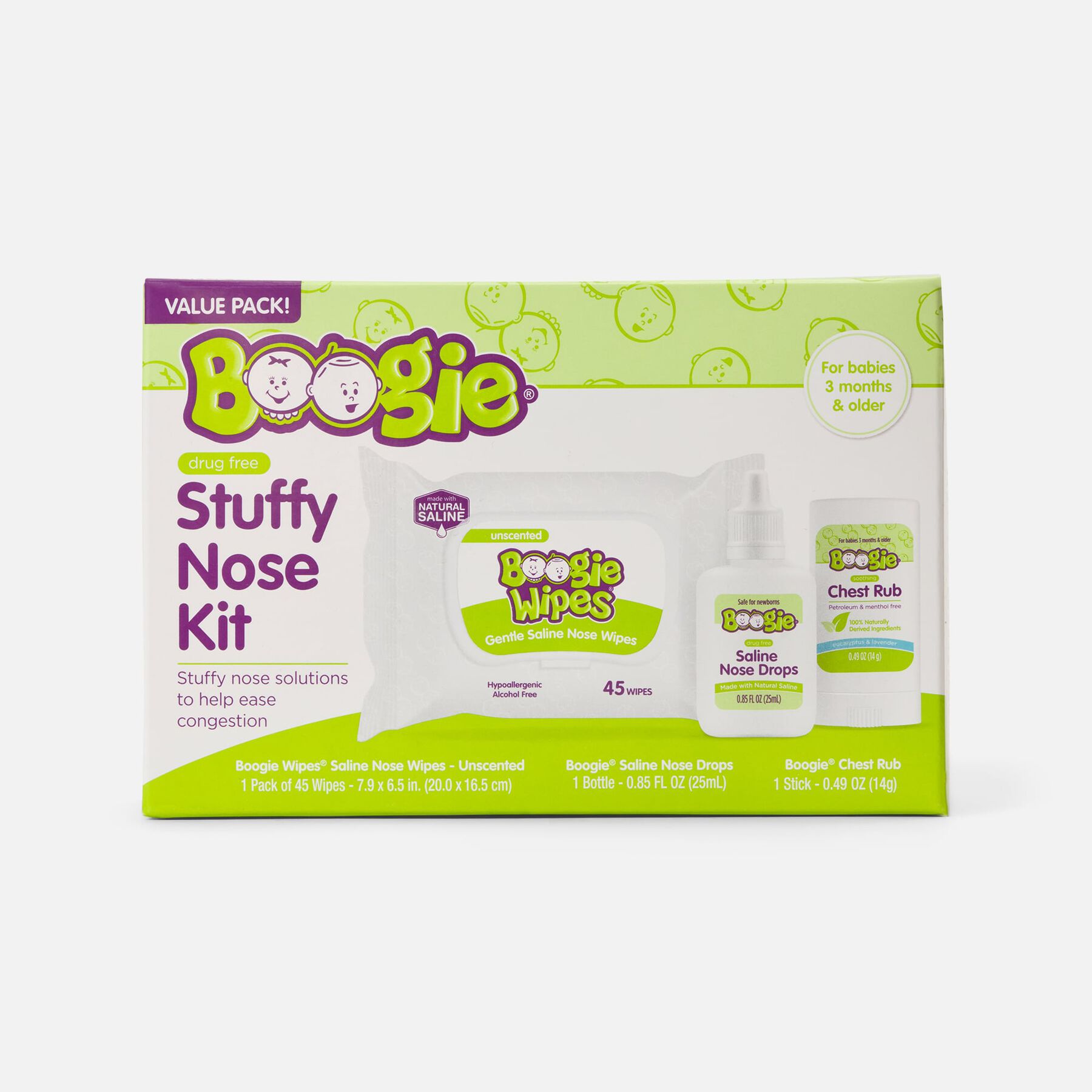 HSA Eligible Boogie Stuffy Nose Kit with Boogie Chest Rub Stick | HSA ...