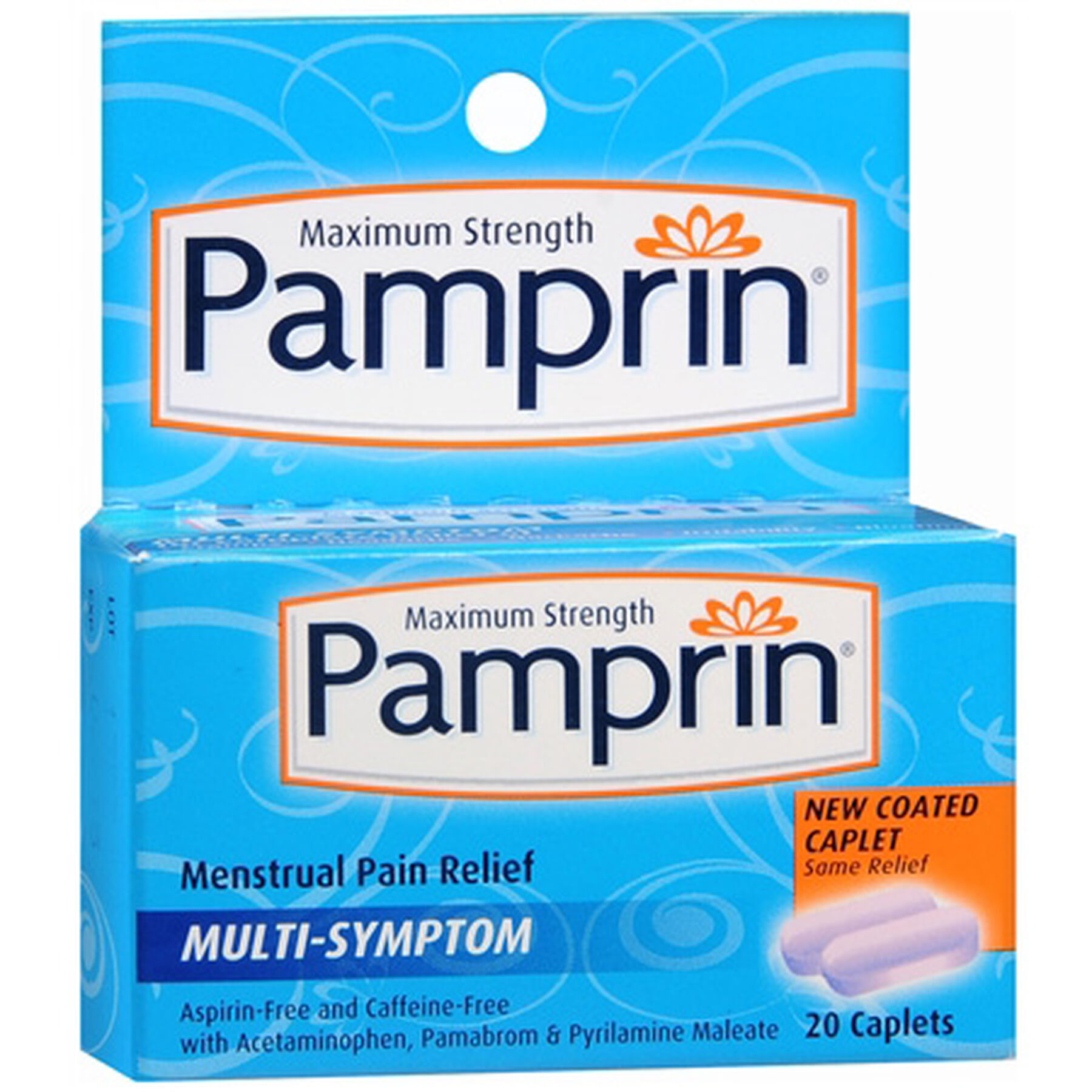 Pamprin Maximum Strength Multi-Symptom Menstrual Pain Relief - 20ct