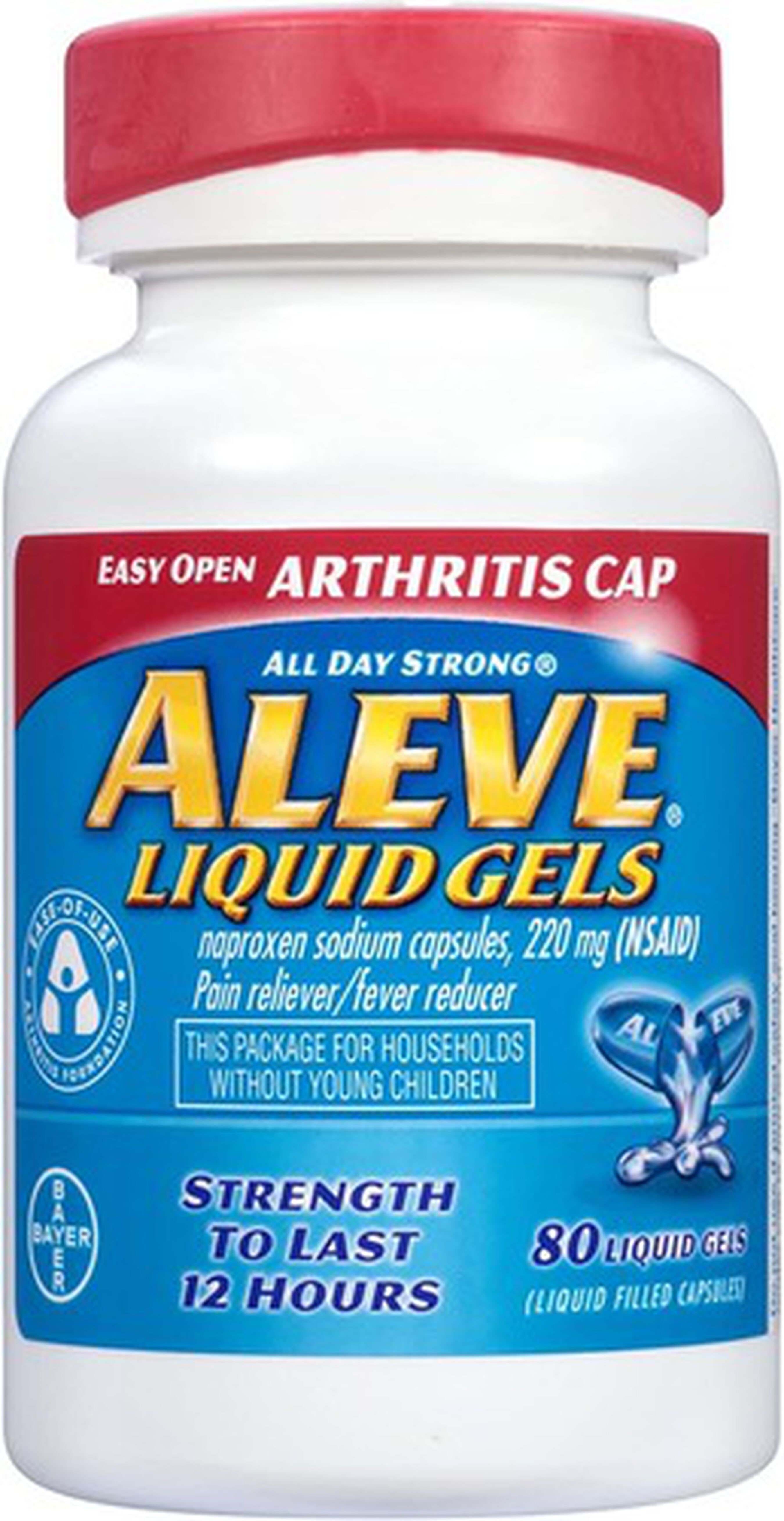 Aleve Arthritis Liquid Gels, Easy Open Cap, 80 ct.