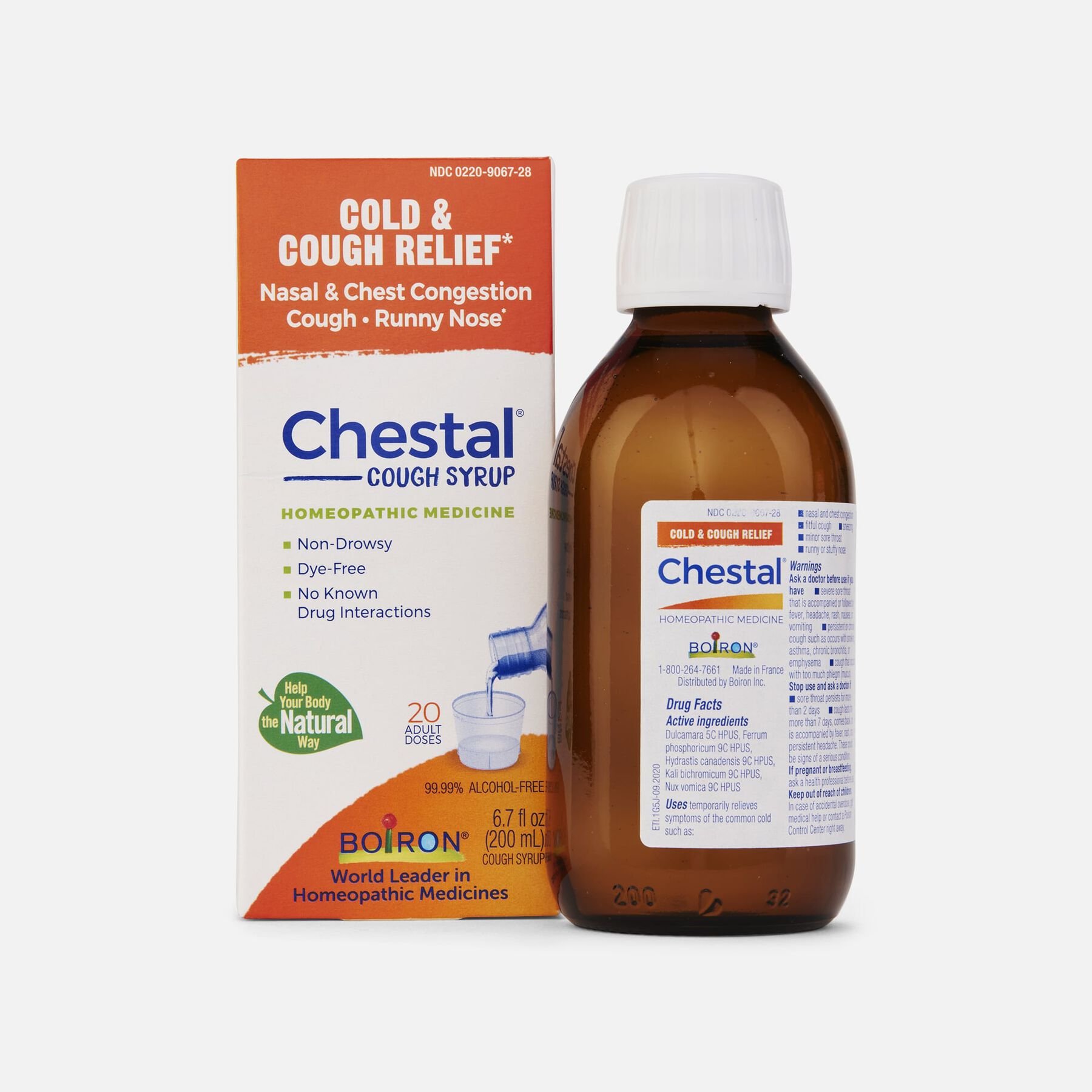 HSA Eligible Boiron Chestal Cold & Cough Multi-Symptom Formula for ...