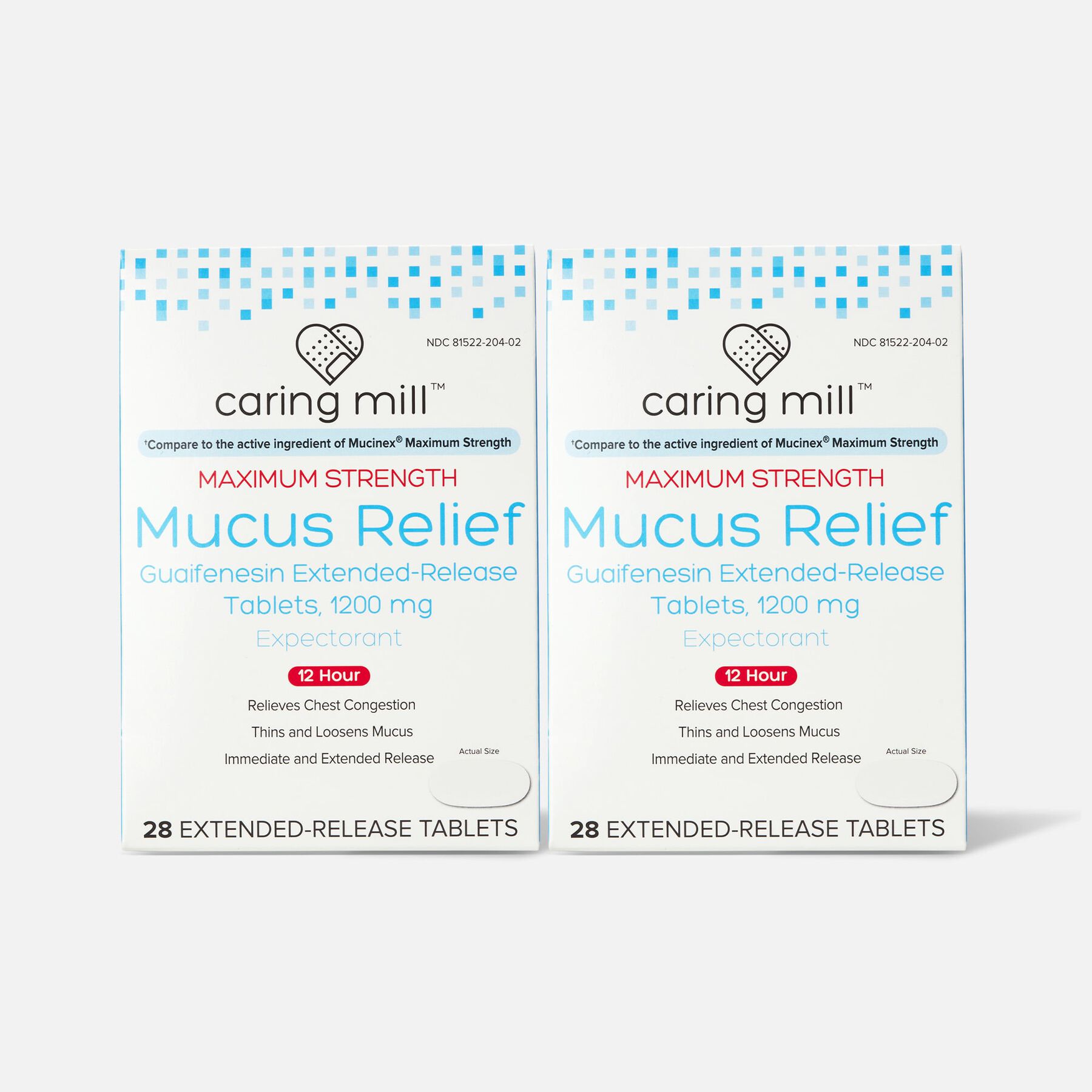 HSA Eligible Caring Mill™ Mucus-ER Max Guaifenesin Extended-Release Bi ...
