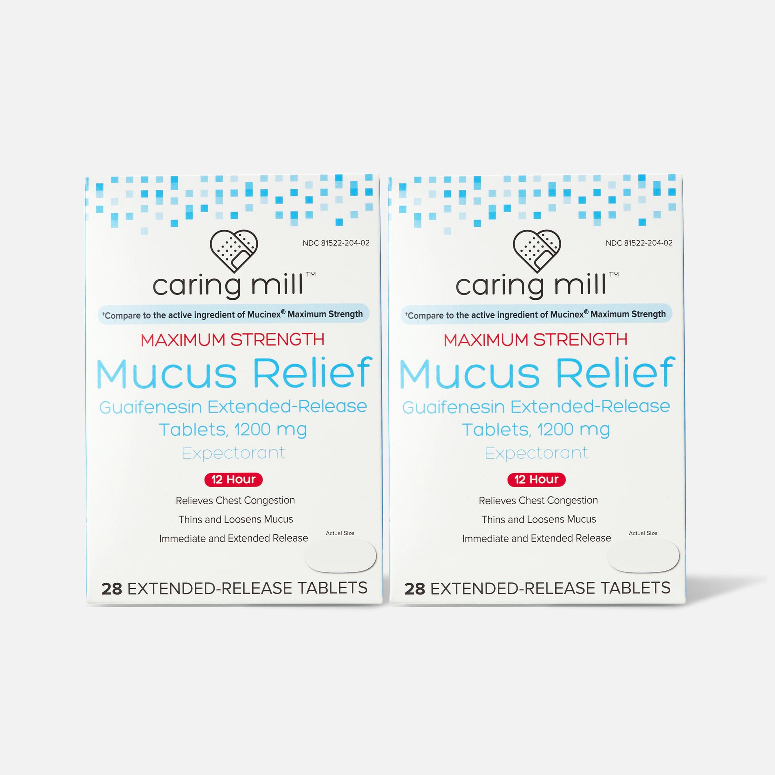 HSA Eligible Caring Mill™ Mucus-ER Max Guaifenesin Extended-Release Bi ...