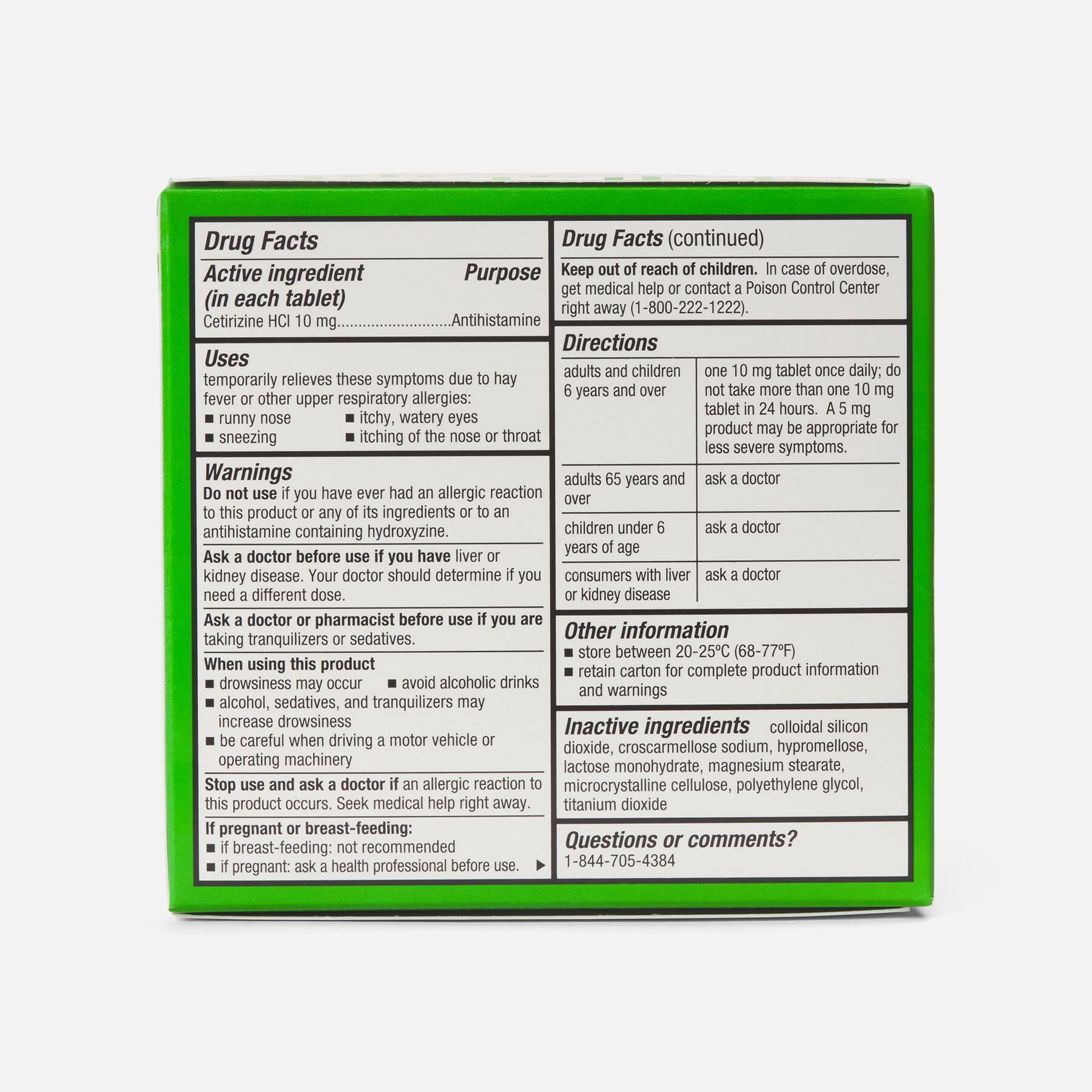 HSA Eligible Caring Mill™ All-Day Allergy Cetirizine Hydrochloride ...