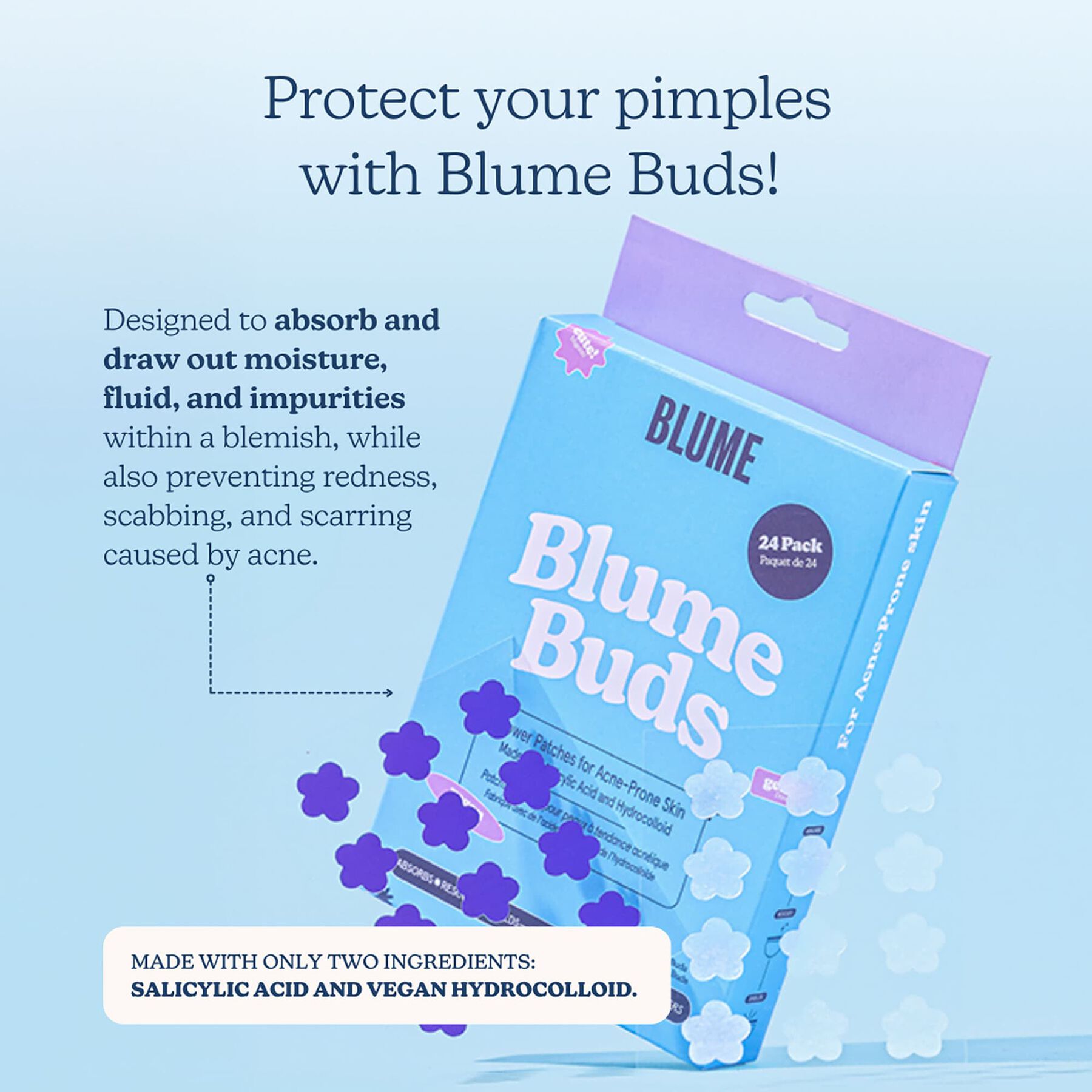 HSA Eligible Blume Buds Power Patches for Acne Prone Skin, 24 ct. | HSA ...