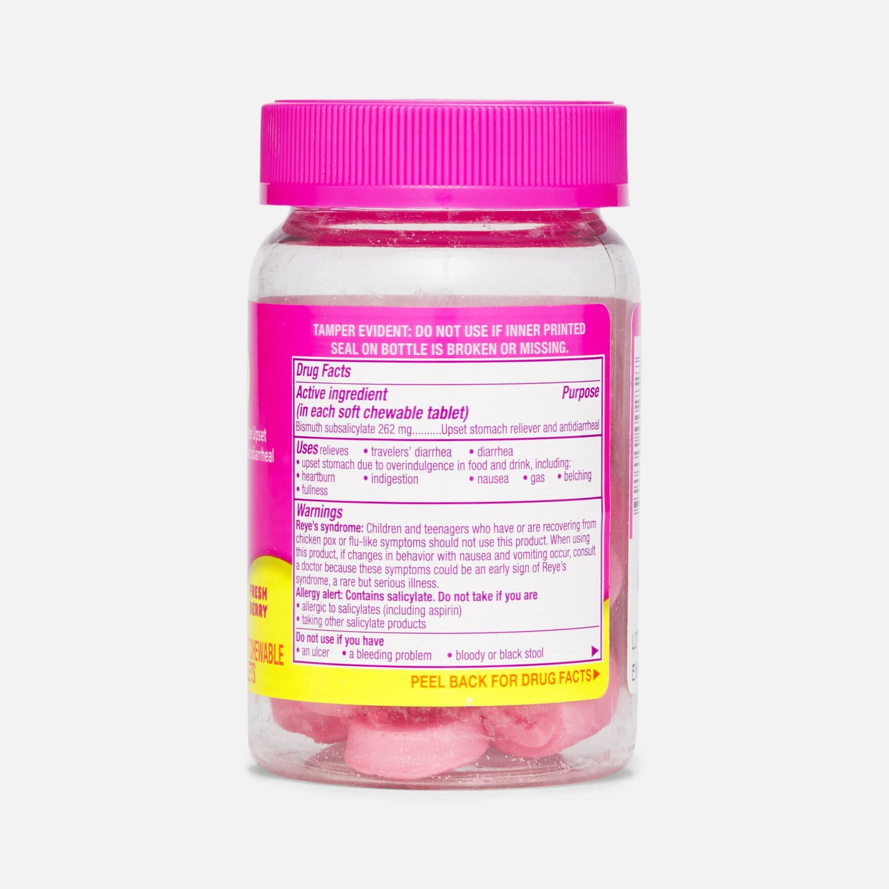 HSA Eligible Pepto Bismol Fast Melts Upset Stomach Relief, Fresh Berry ...