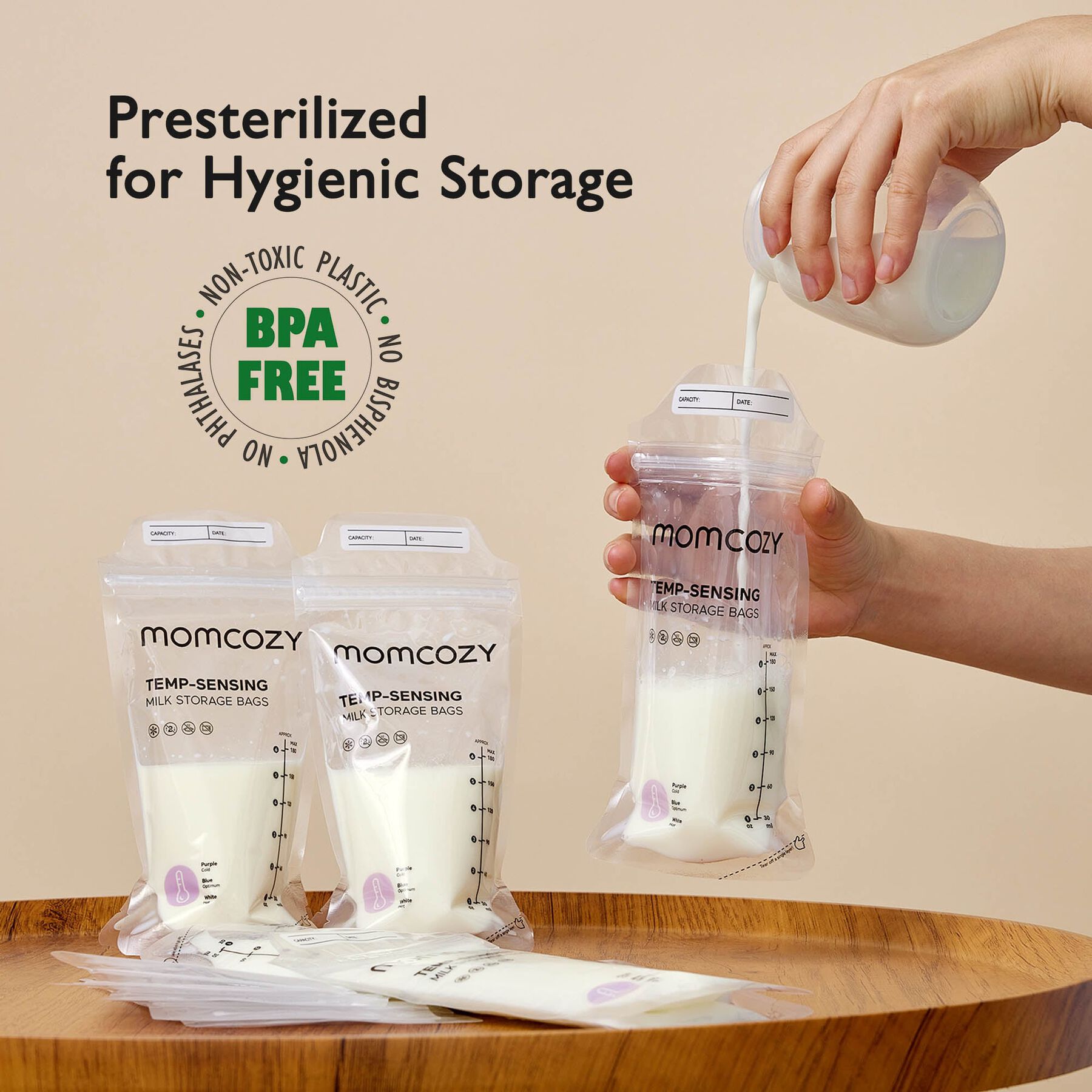 HSA Eligible Momcozy Breast Milk Storage Bags, 120 ct. | HSA Eligible