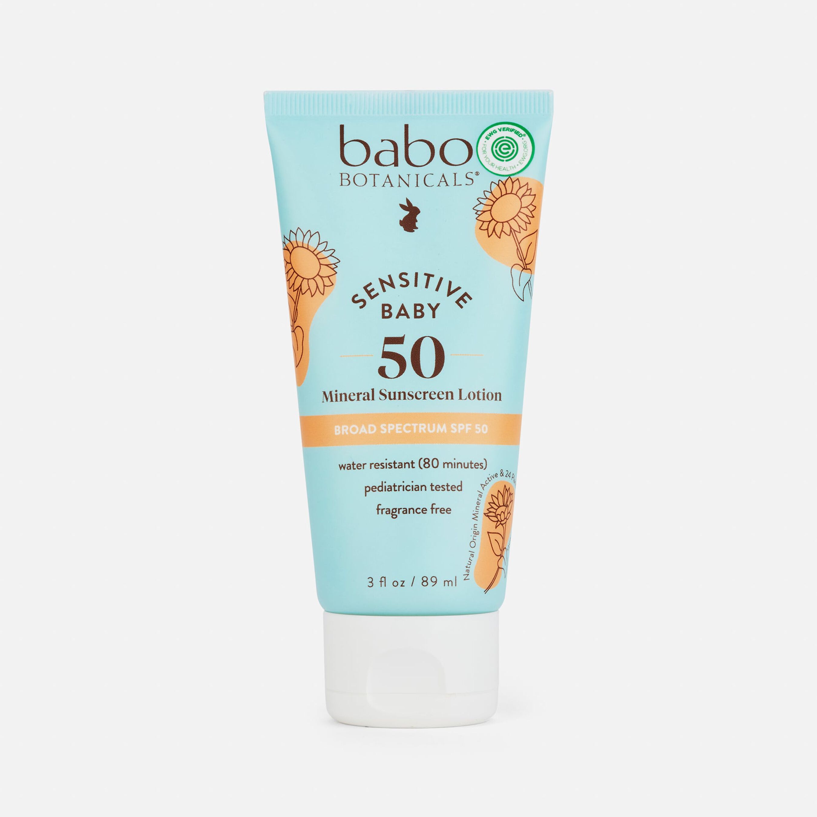 HSA Eligible Babo Botanicals Baby Skin Mineral Sunscreen Lotion, SPF 50 ...