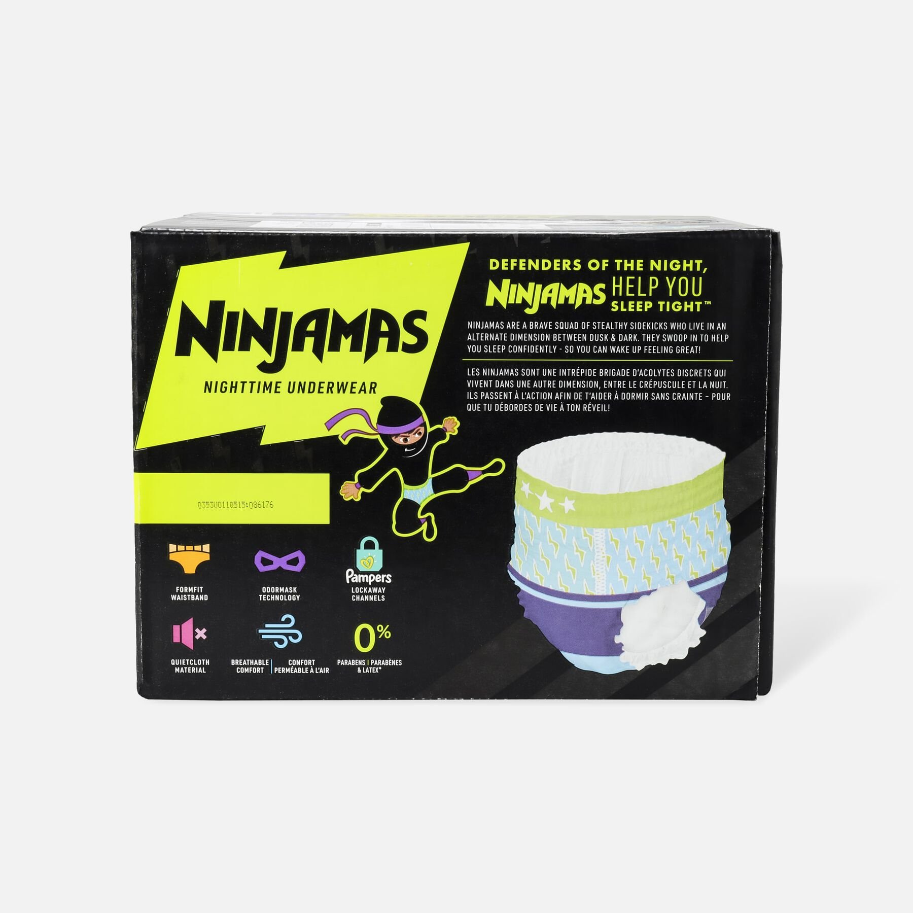 HSA Eligible Ninjamas Nighttime Bedwetting Underwear, Boy, Size S/M, 44 ...