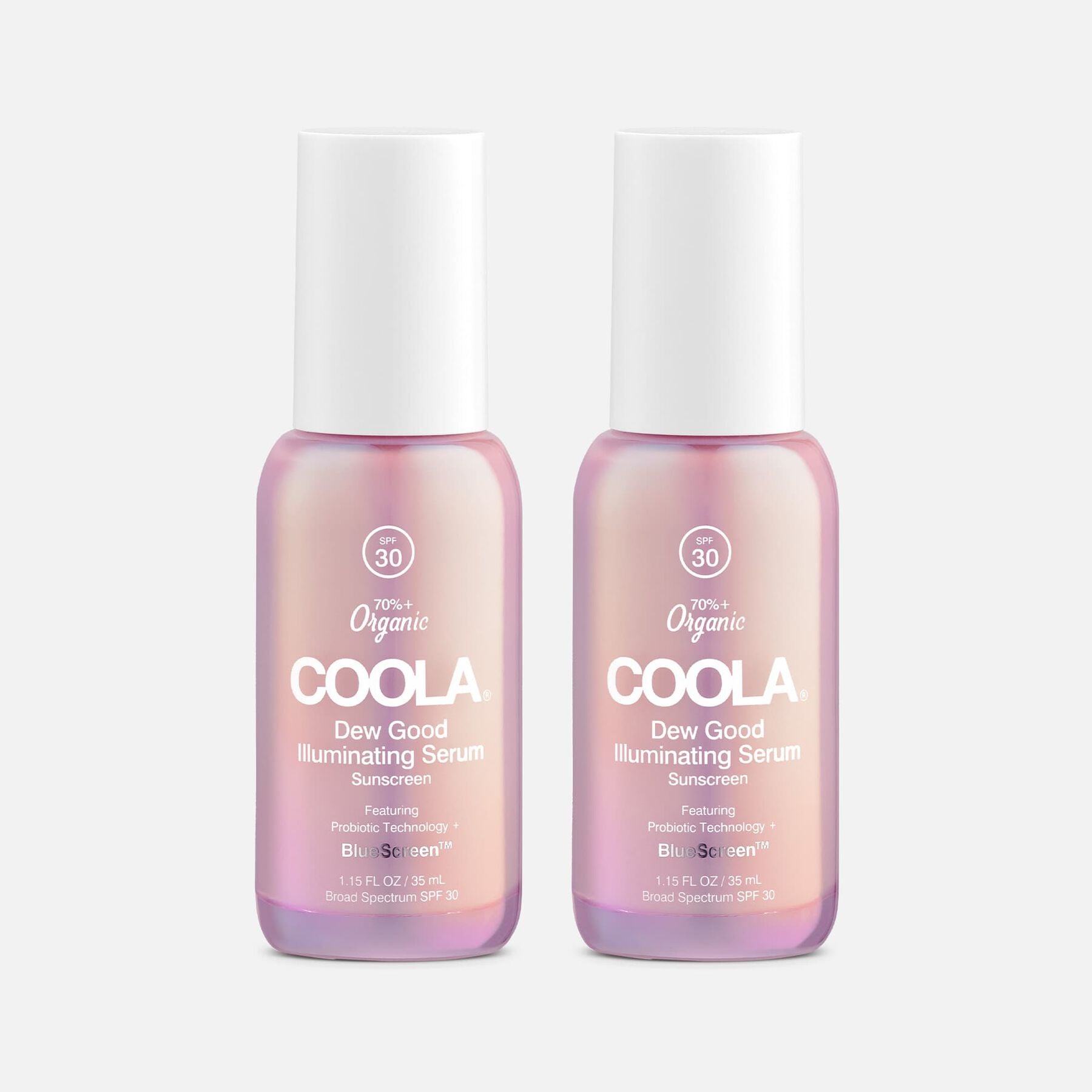 HSA Eligible COOLA Dew Good Illuminating Serum Sunscreen with Probiotic ...