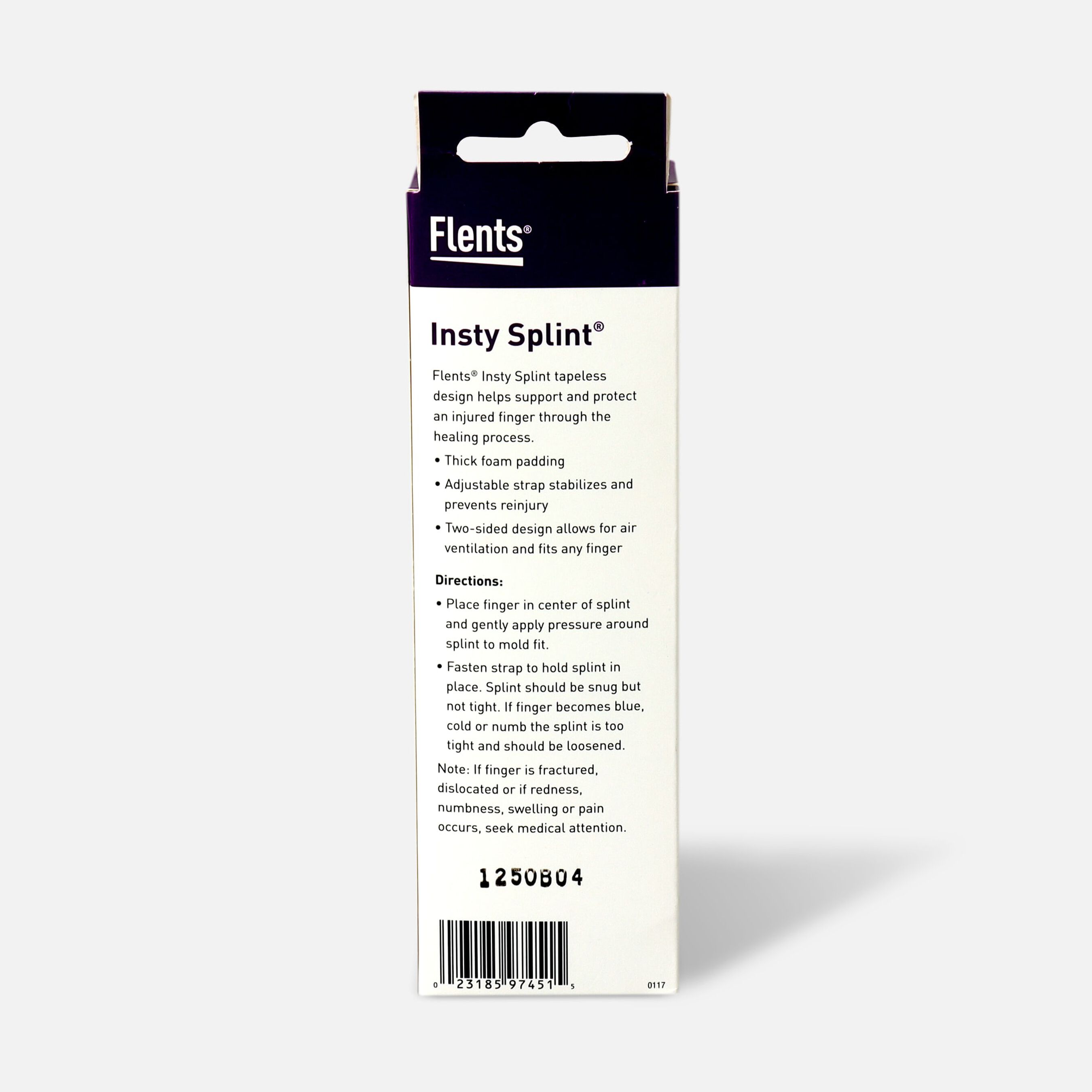 HSA Eligible Flents Insty Splint Finger Split, Two-Sided, 2 splints ...