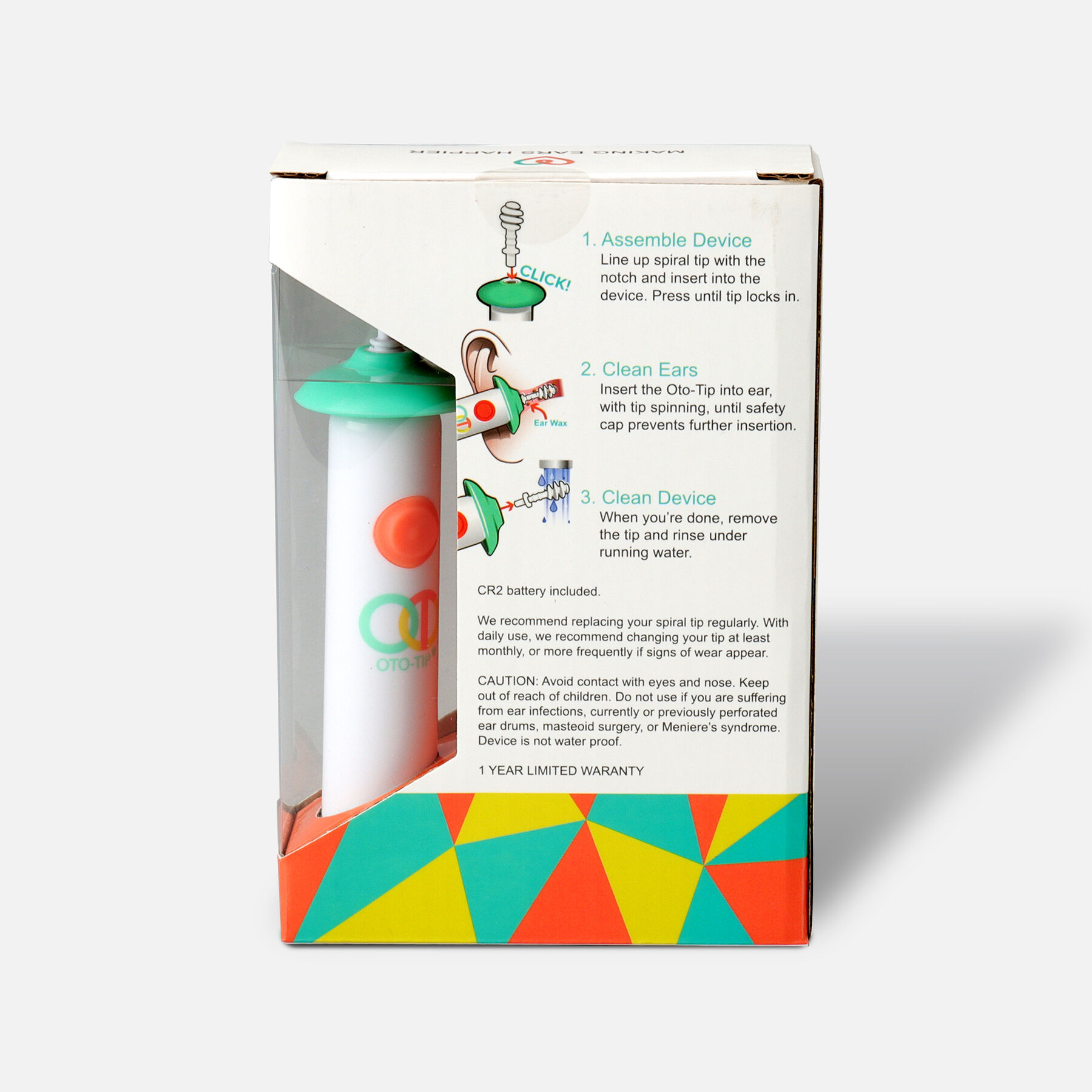 HSA Eligible Clear Ear OTO-Tip Soft Spiral Earwax Cleaner | HSA Eligible