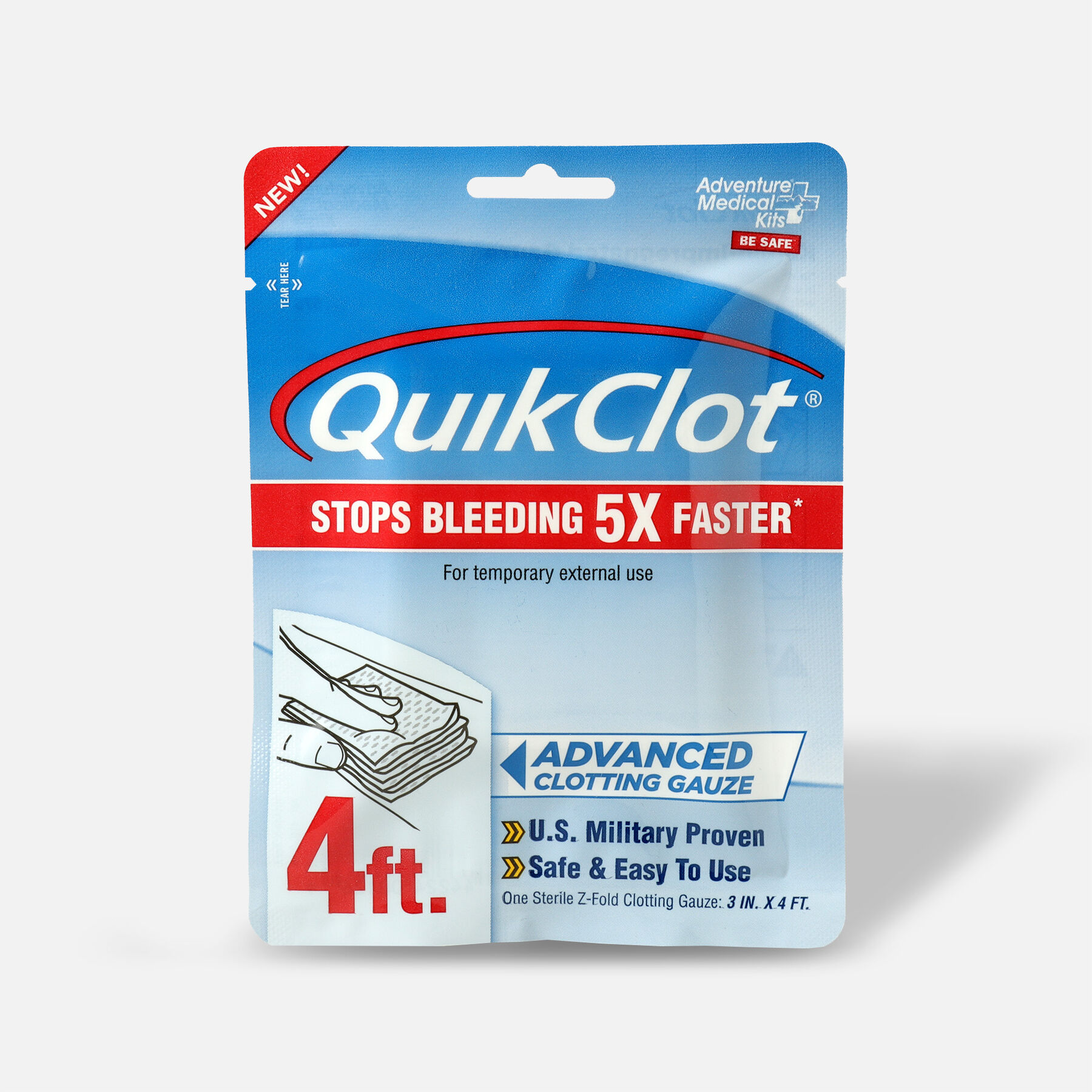 QuikClot Gauze 3" x 4'