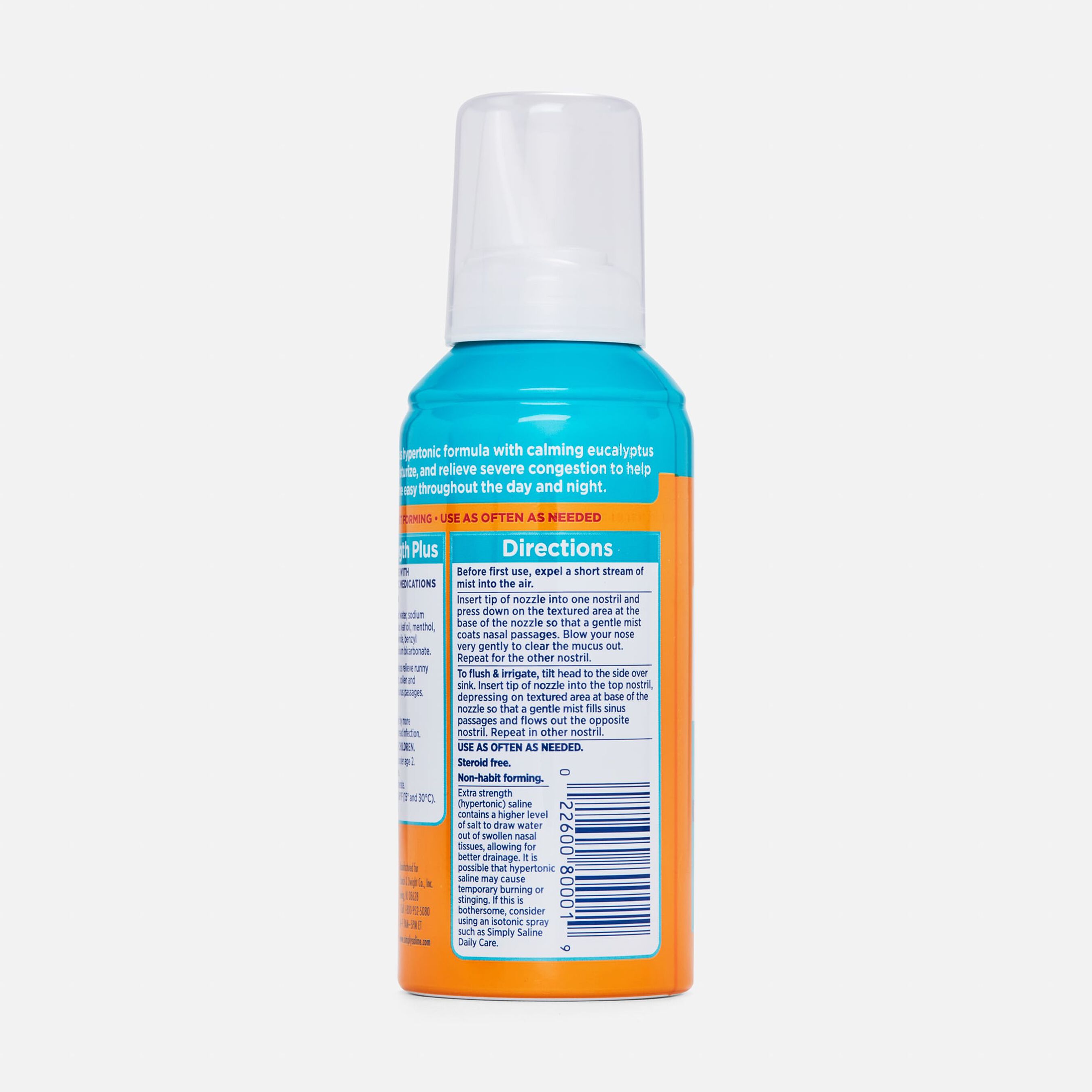 HSA Eligible Simply Saline Adult Nasal Mist Extra Strength Plus with ...