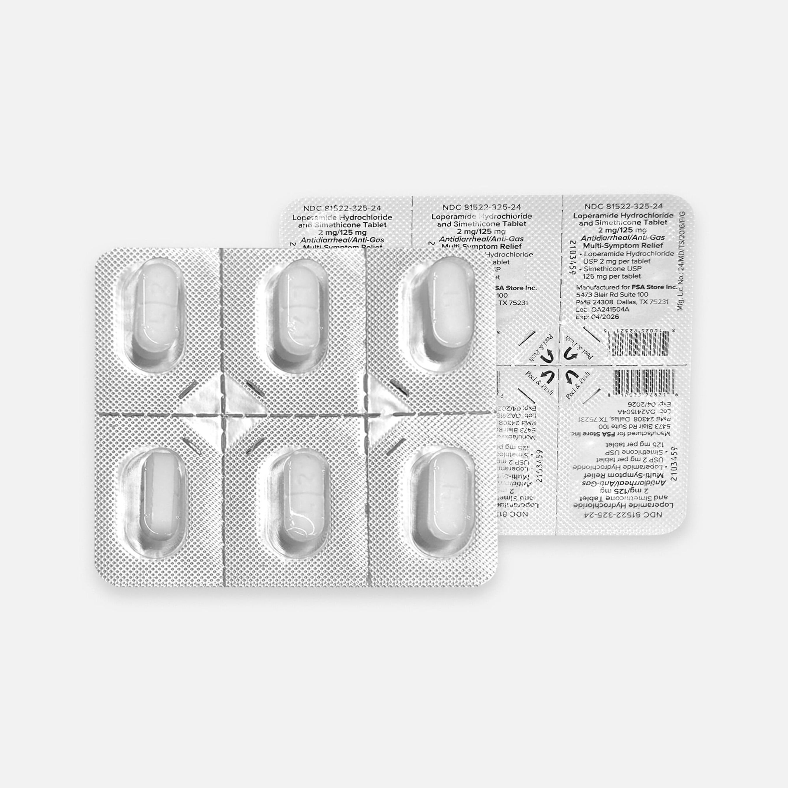 HSA Eligible Caring Mill™ Anti-Diarrheal Loperamide Tablets, 24 ct ...