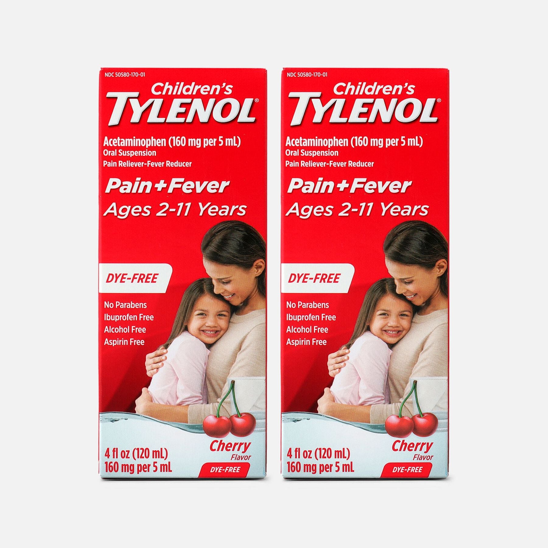 HSA Eligible Tylenol Children's Pain & Fever Reliever Liquid, Dye-Free ...