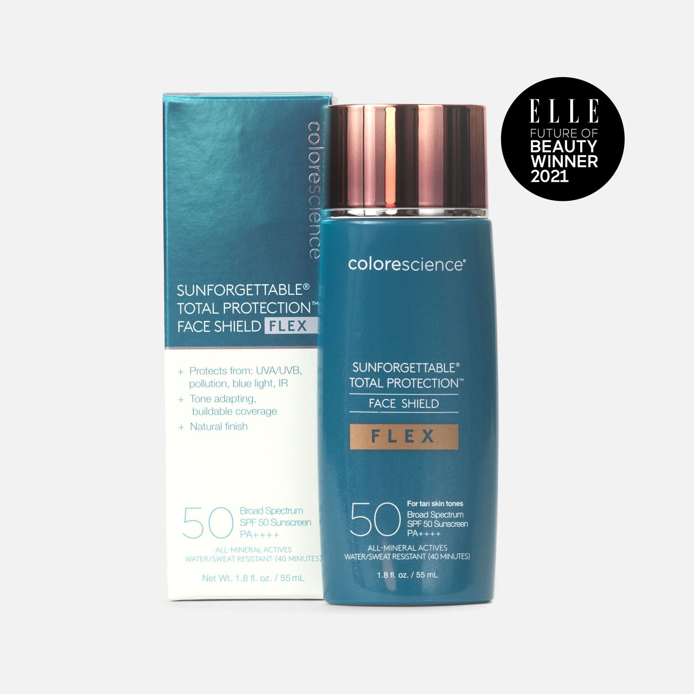 HSA Eligible Colorescience Sunforgettable® Total Protection™ Face Shield, Flex, SPF 50, 1.8 fl ...