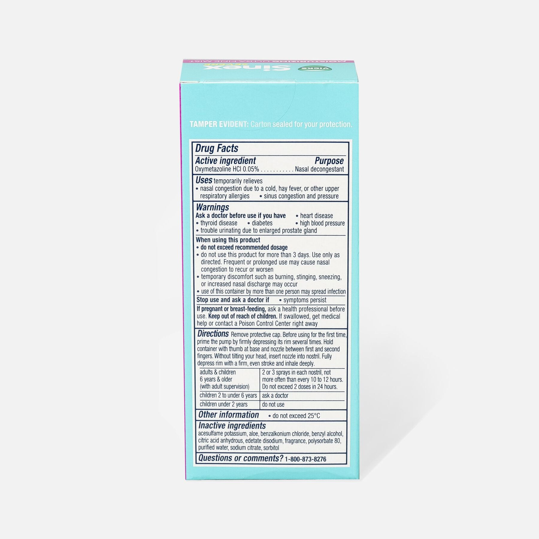 HSA Eligible Vicks Sinex Severe Nasal Spray, Original, Ultra Fine Mist ...