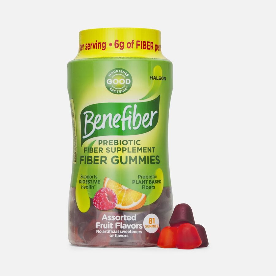 HSA Eligible Benefiber Prebiotic Fiber Supplement Gummies for Digestive ...
