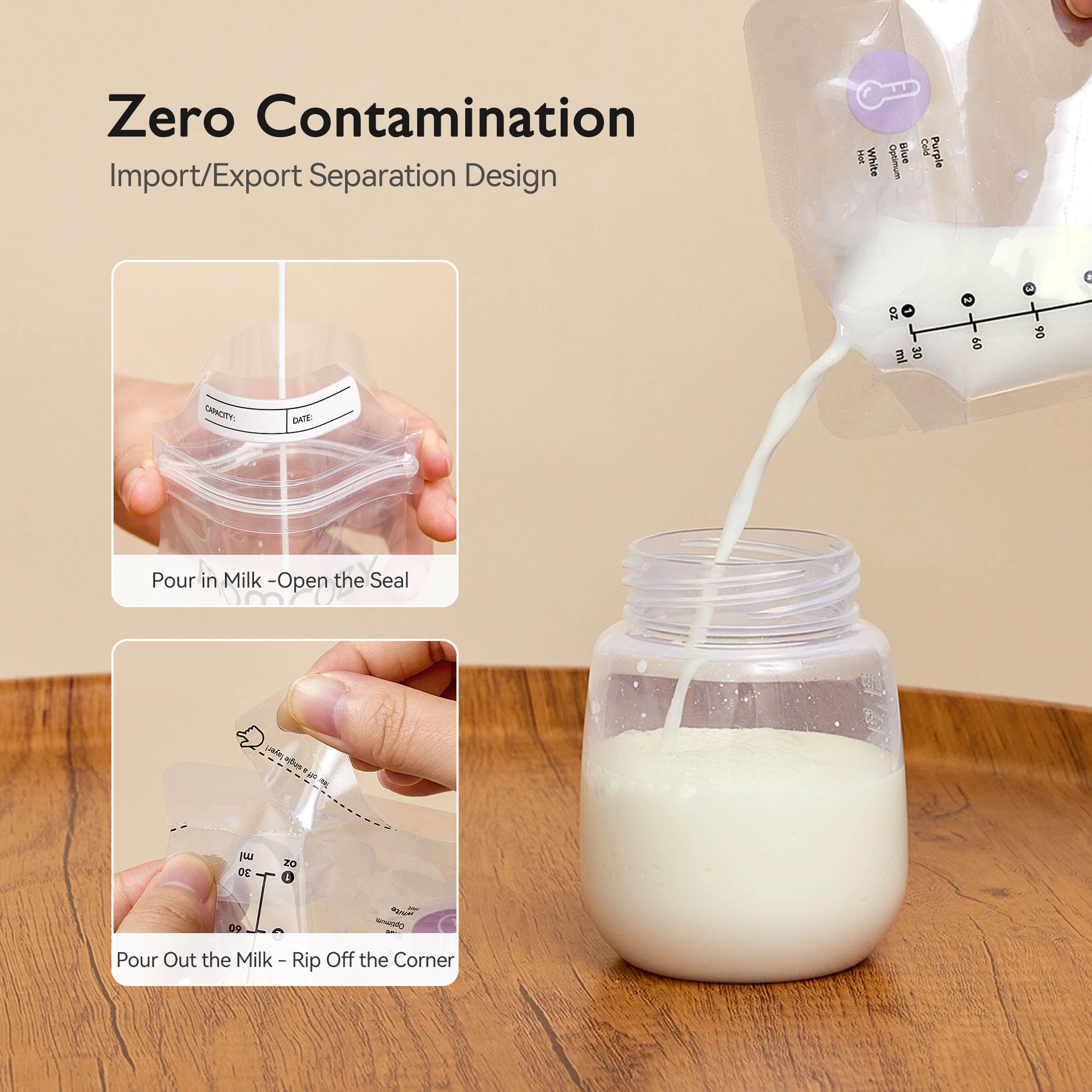 HSA Eligible Momcozy Breast Milk Storage Bags, 120 ct. | HSA Eligible