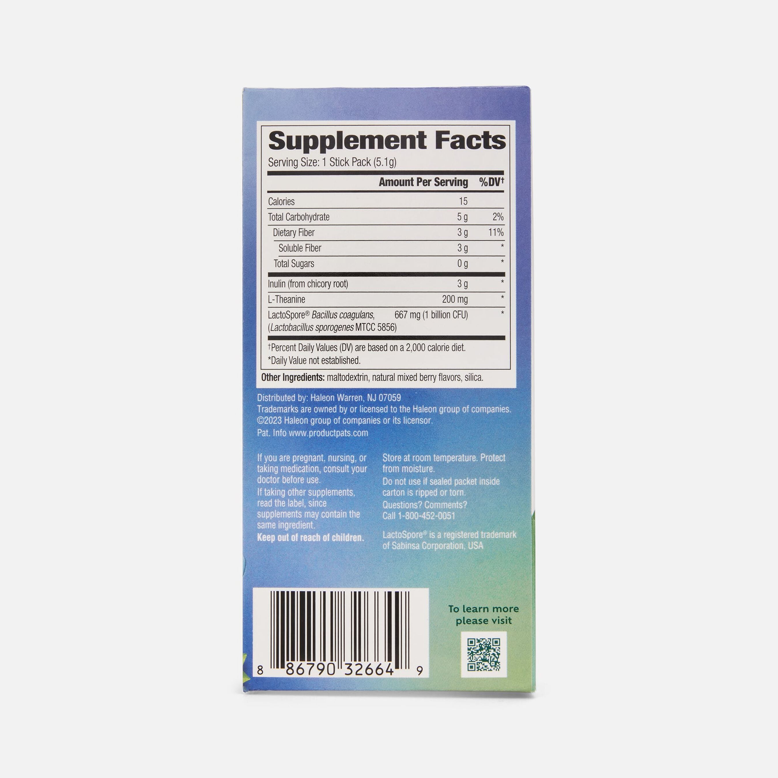 HSA Eligible Benefiber Dual Action Prebiotic + Probiotics Fiber ...
