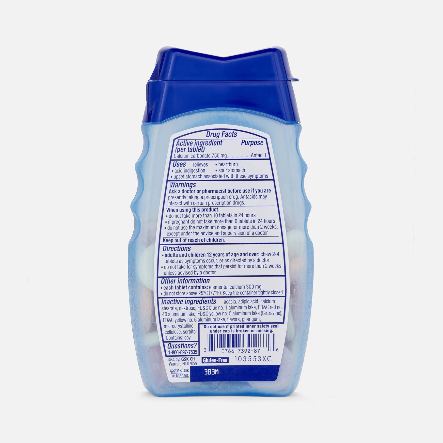 HSA Eligible TUMS Smoothies Extra Strength Antacid Chewable Tablets ...