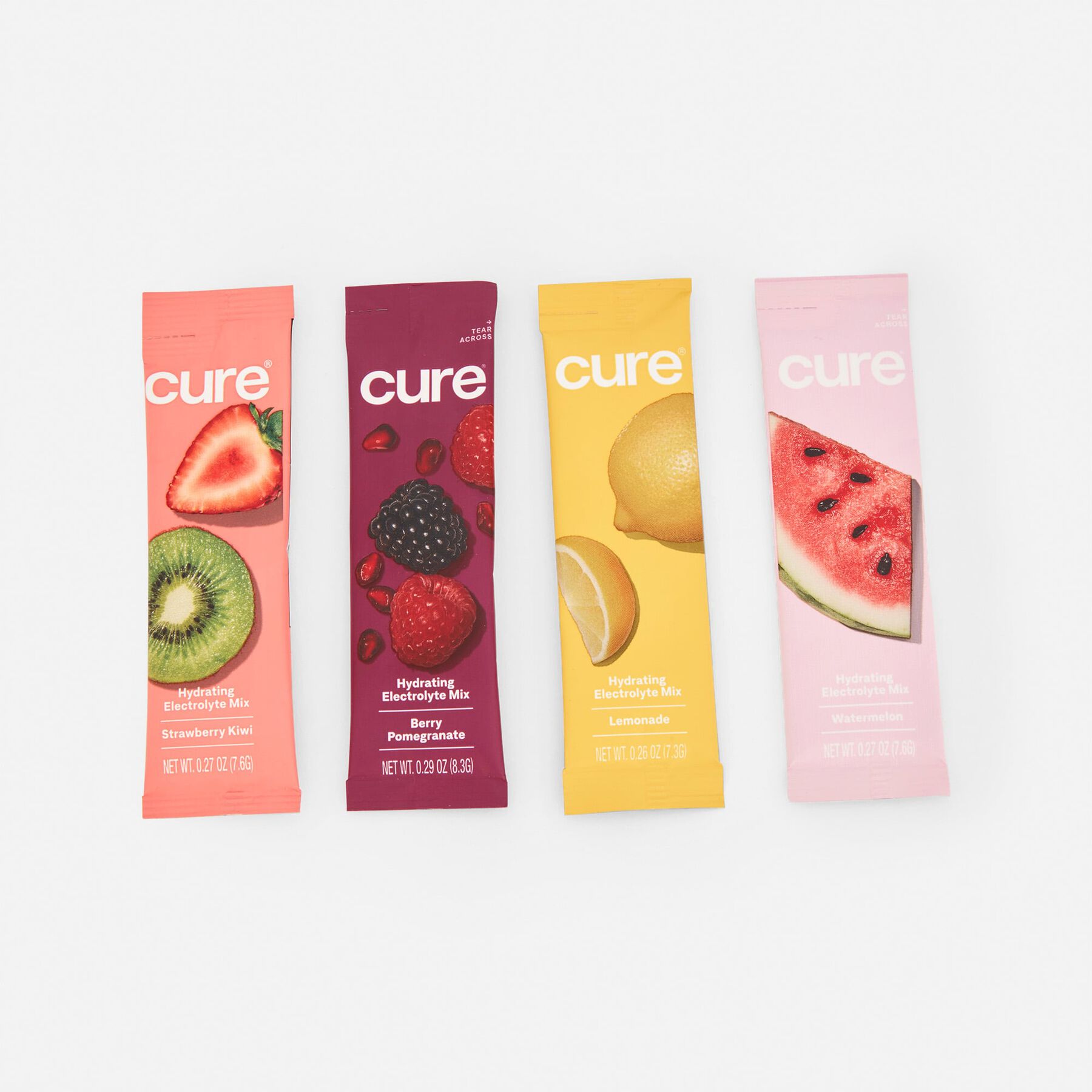 HSA Eligible Cure Hydrating Electrolyte Drink Mix Pouches, Variety Pack ...