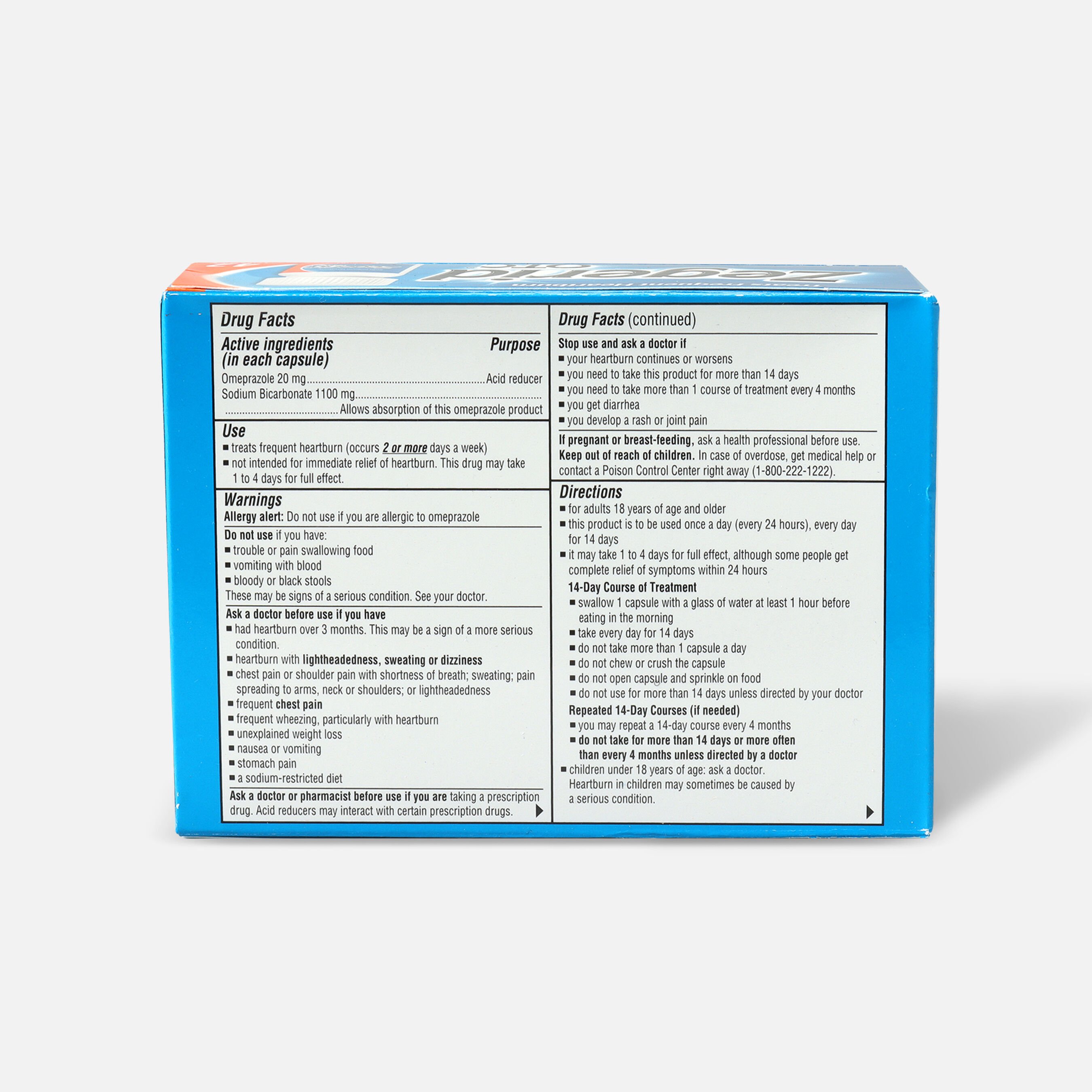 Zegerid Otc Heartburn Relief Capsules 42 Ct