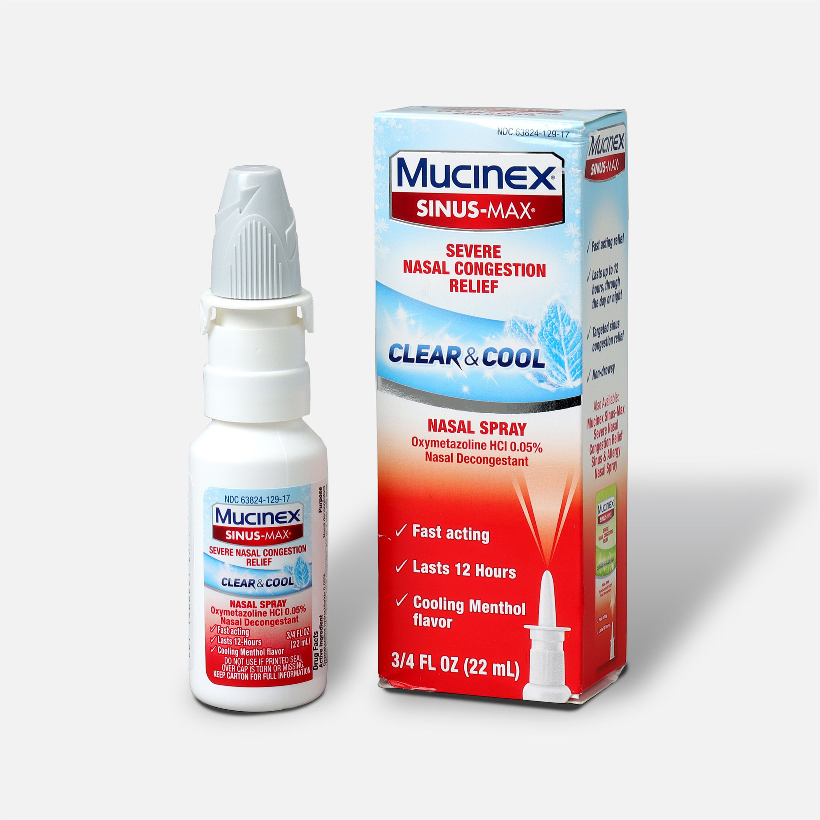 HSA Eligible Mucinex Sinus-Max Nasal Spray Clear and Cool, .75 oz ...