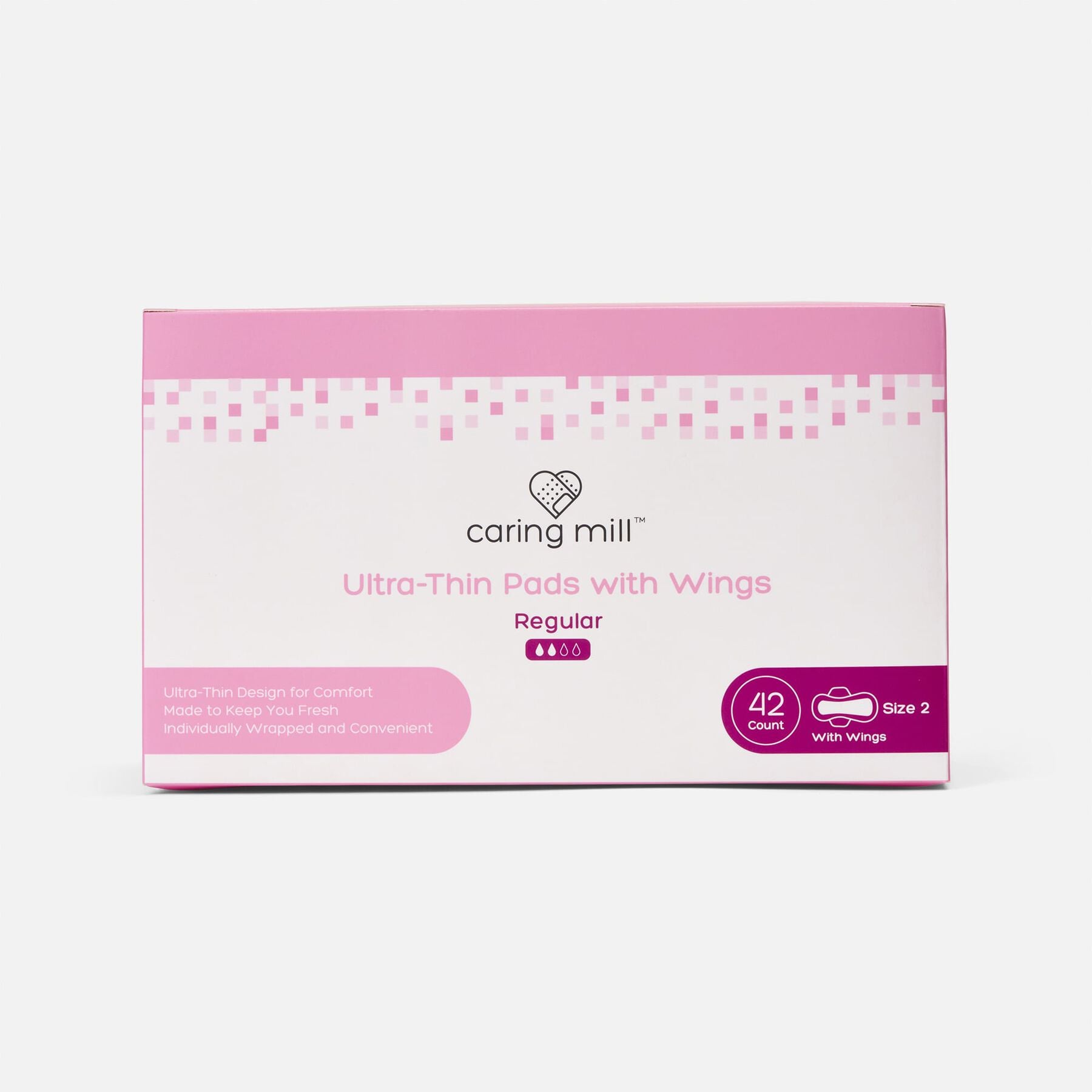 HSA Eligible Caring Mill™ Ultra Thin Pads With Wings, 42 ct. | HSA Eligible