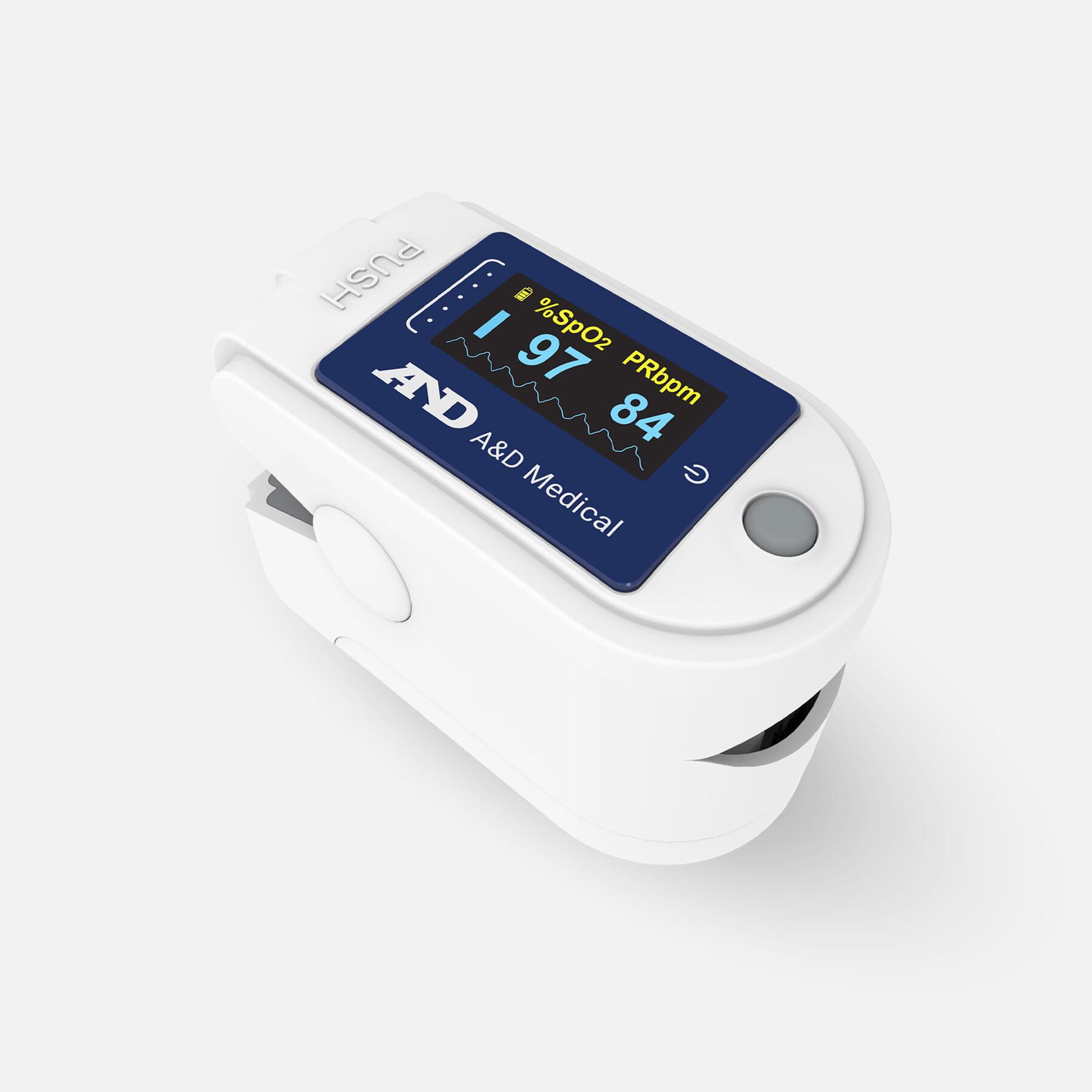 HSA Eligible A&D Medical Essential Wireless Fingertip Pulse Oximeter ...