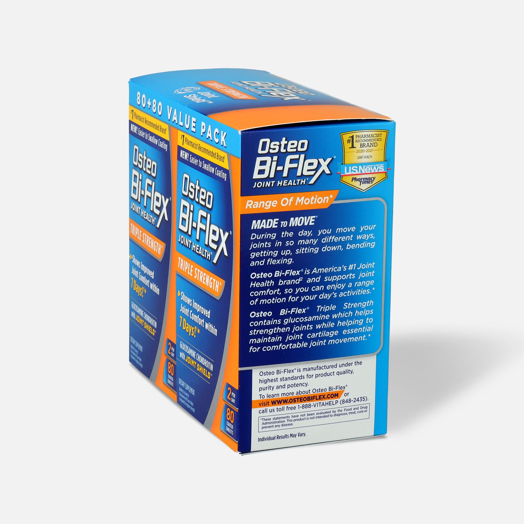 HSA Eligible Osteo Bi-Flex Triple Strength Coated Tablets, 160 ct ...